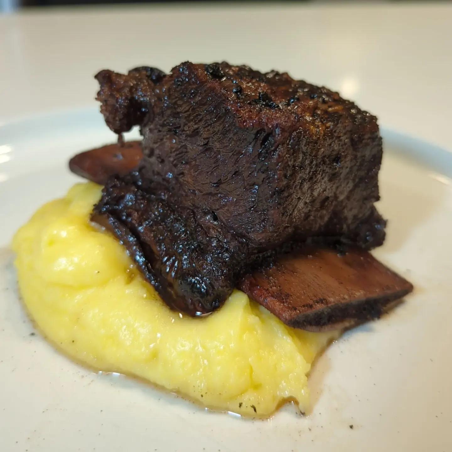 [Homemade] Braised short rib with polenta | Scrolller