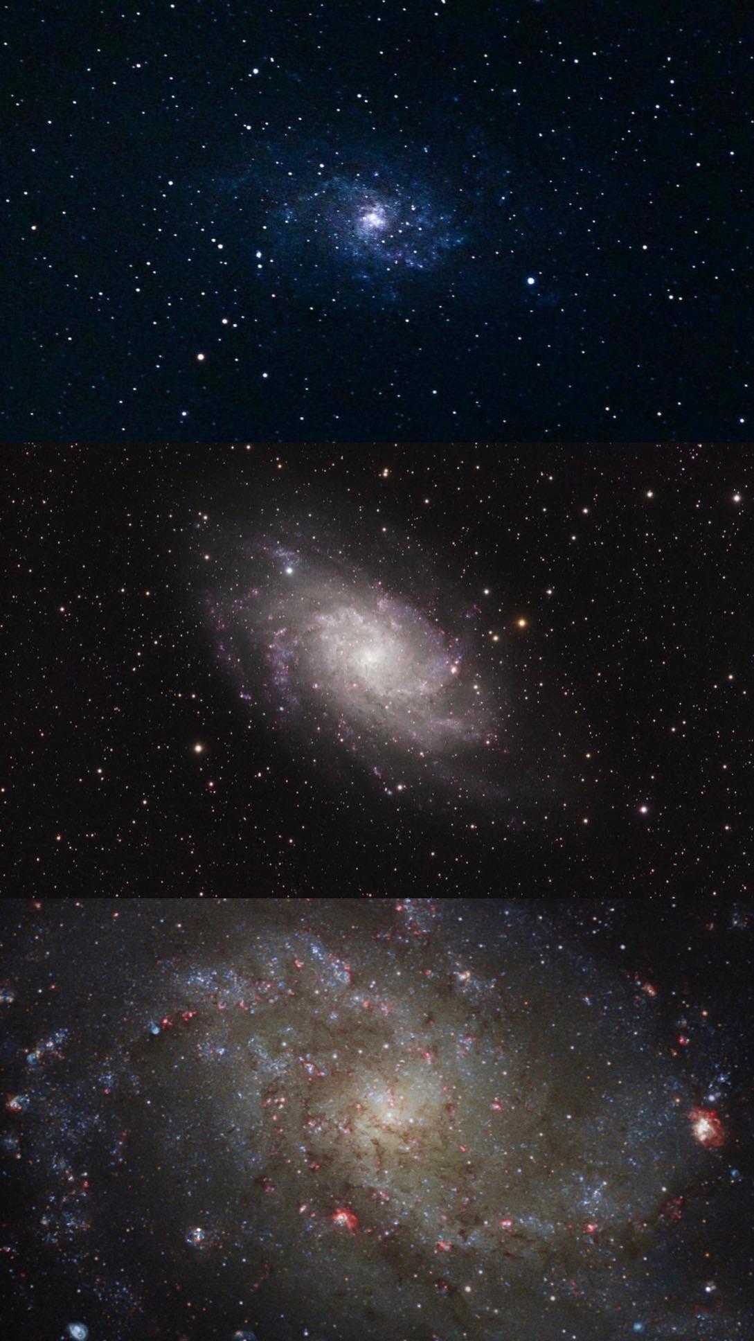 A few years of progress in astrophotography shooting M33 the Triangulum Galaxy | Scrolller