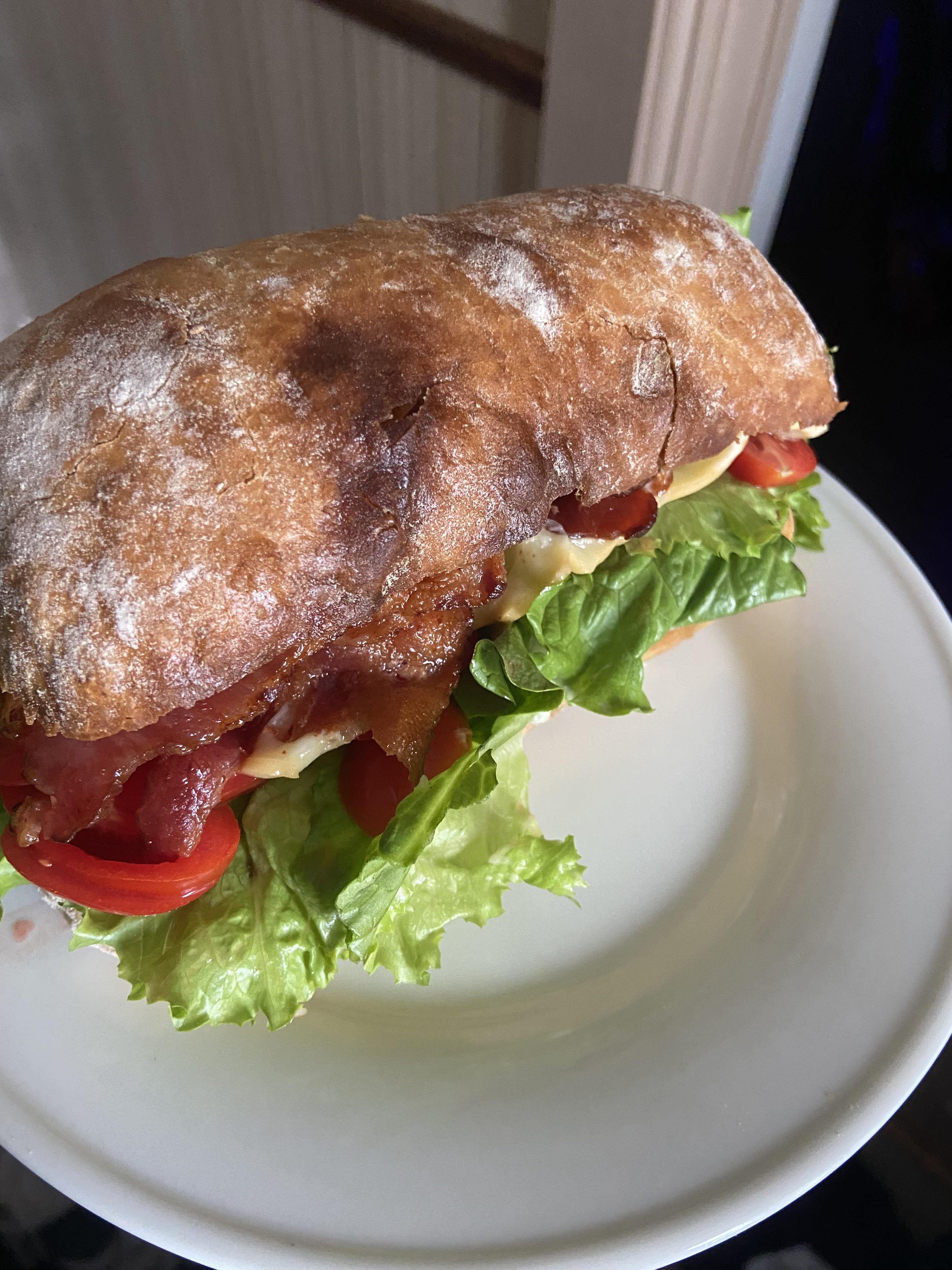 B.L.T on homemade ciabatta | Scrolller