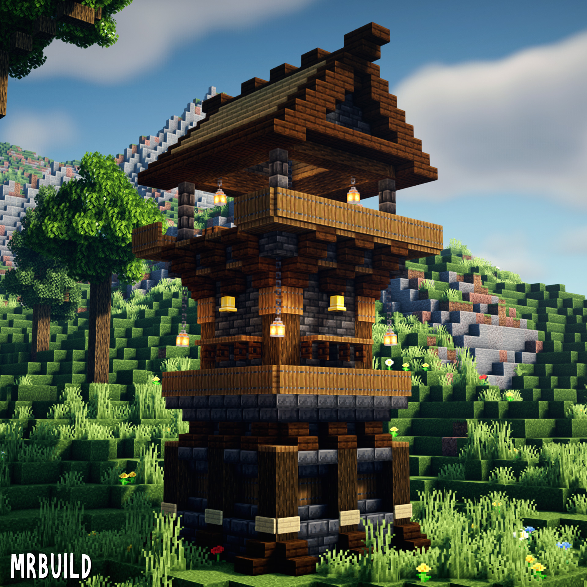 I built a Medieval Defensive Watchtower | Scrolller