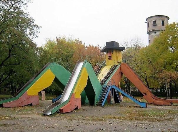 These are the many playground slides built for the children to have fun and slide…What do you ...
