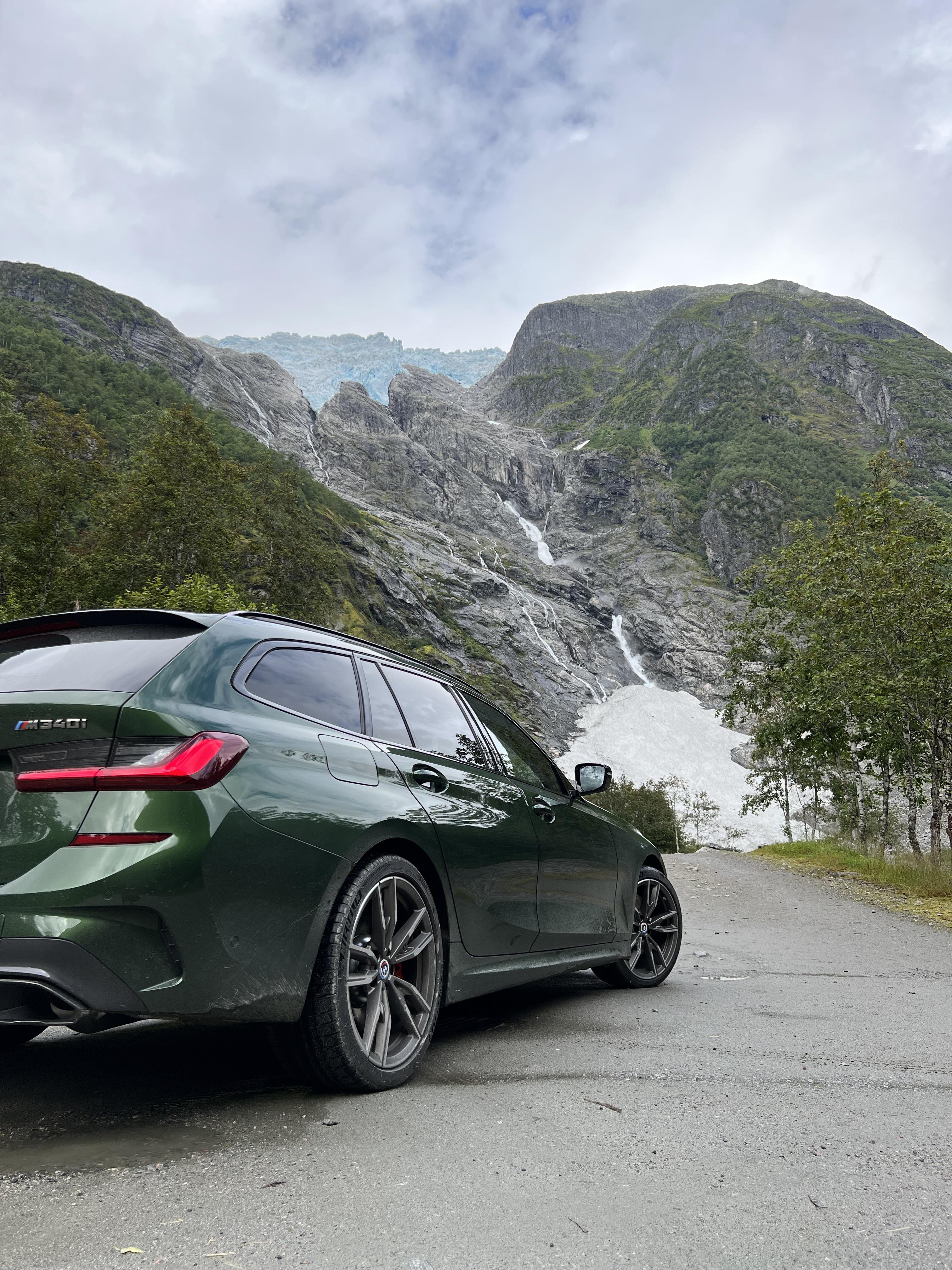 Glacier view in Norway with the M340i Touring! [Supphellebreen] | Scrolller