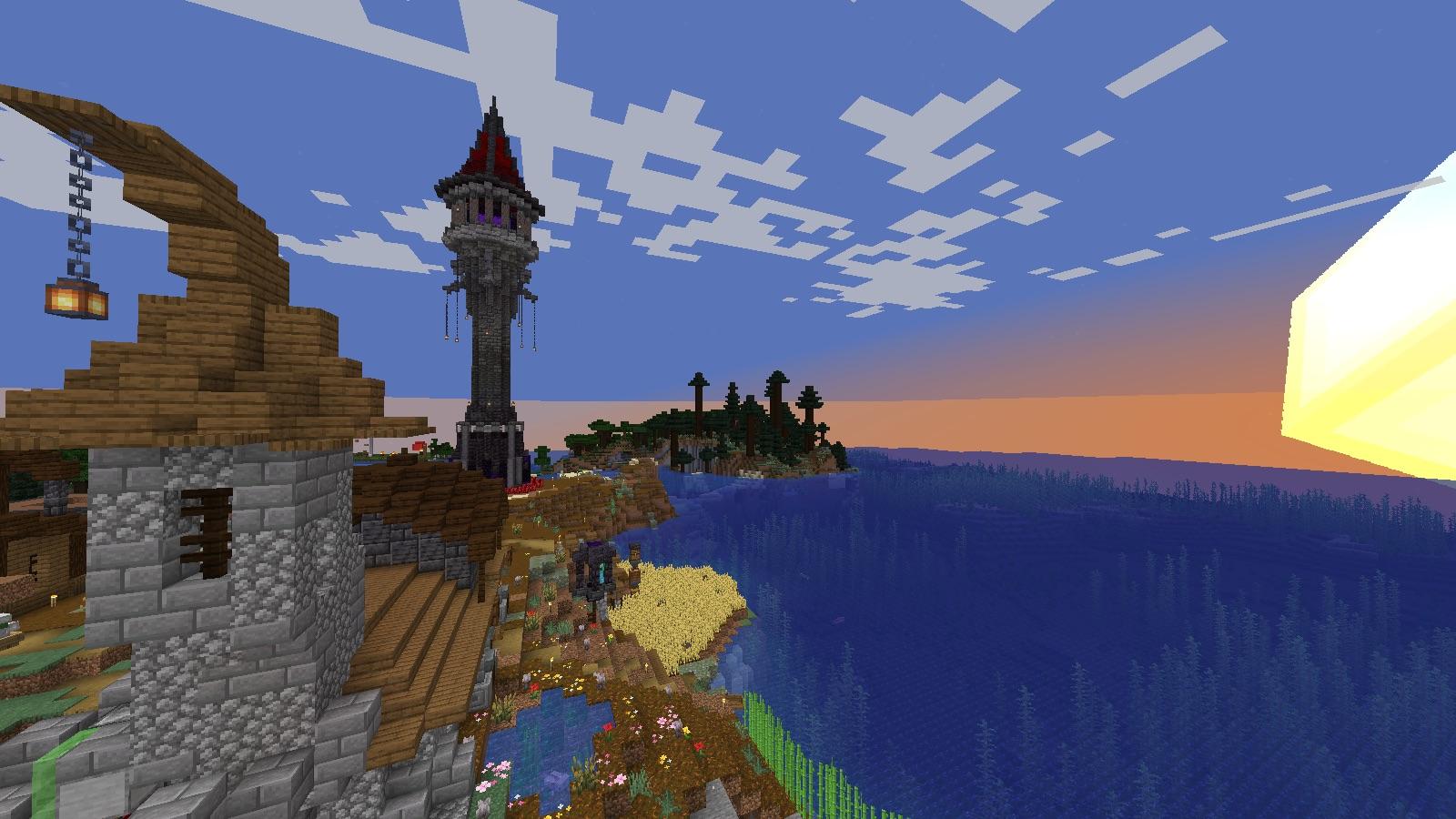 Built a nether portal/enchanting room tower | Scrolller