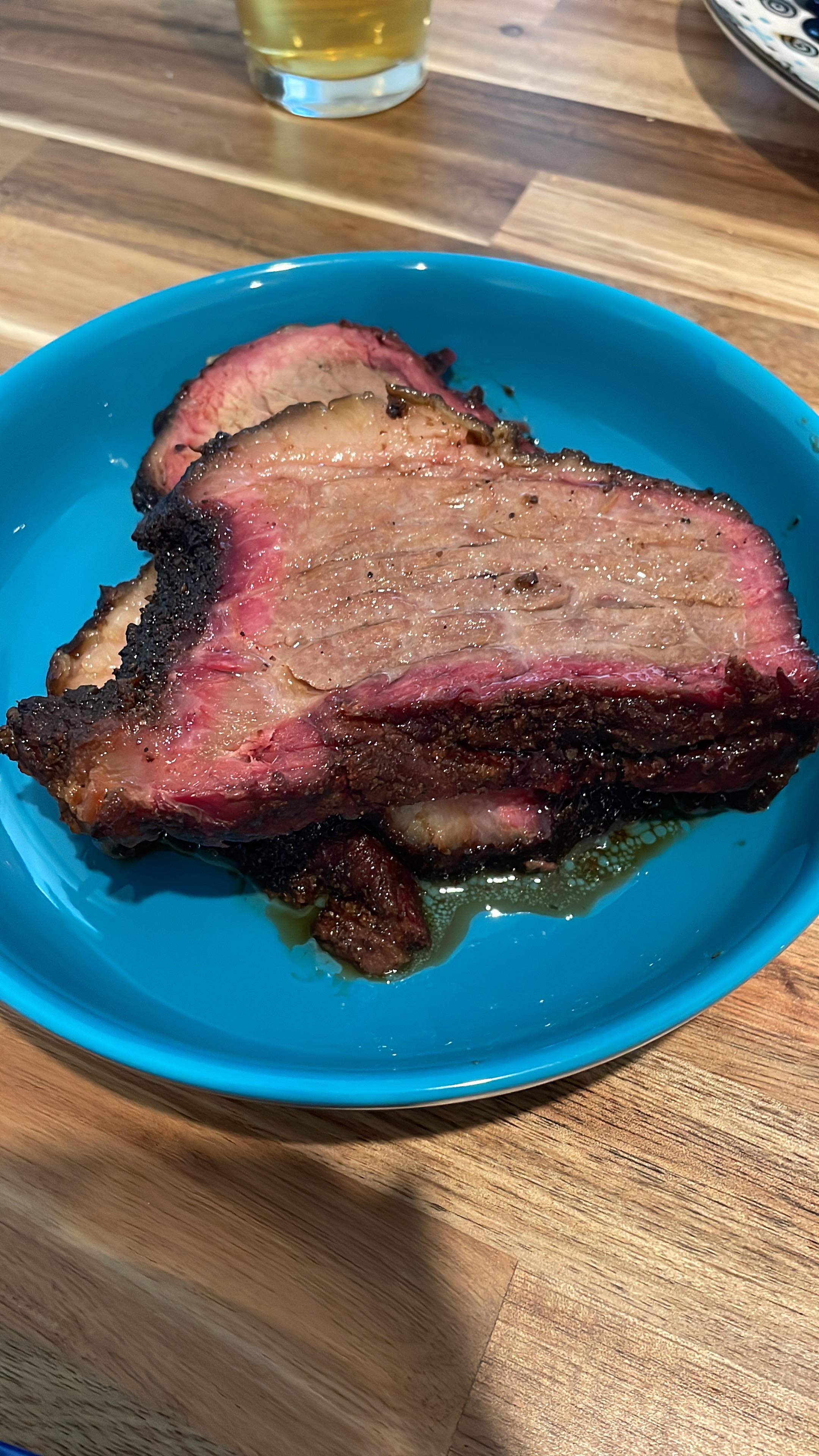 First try making brisket with my pellet smoker. | Scrolller
