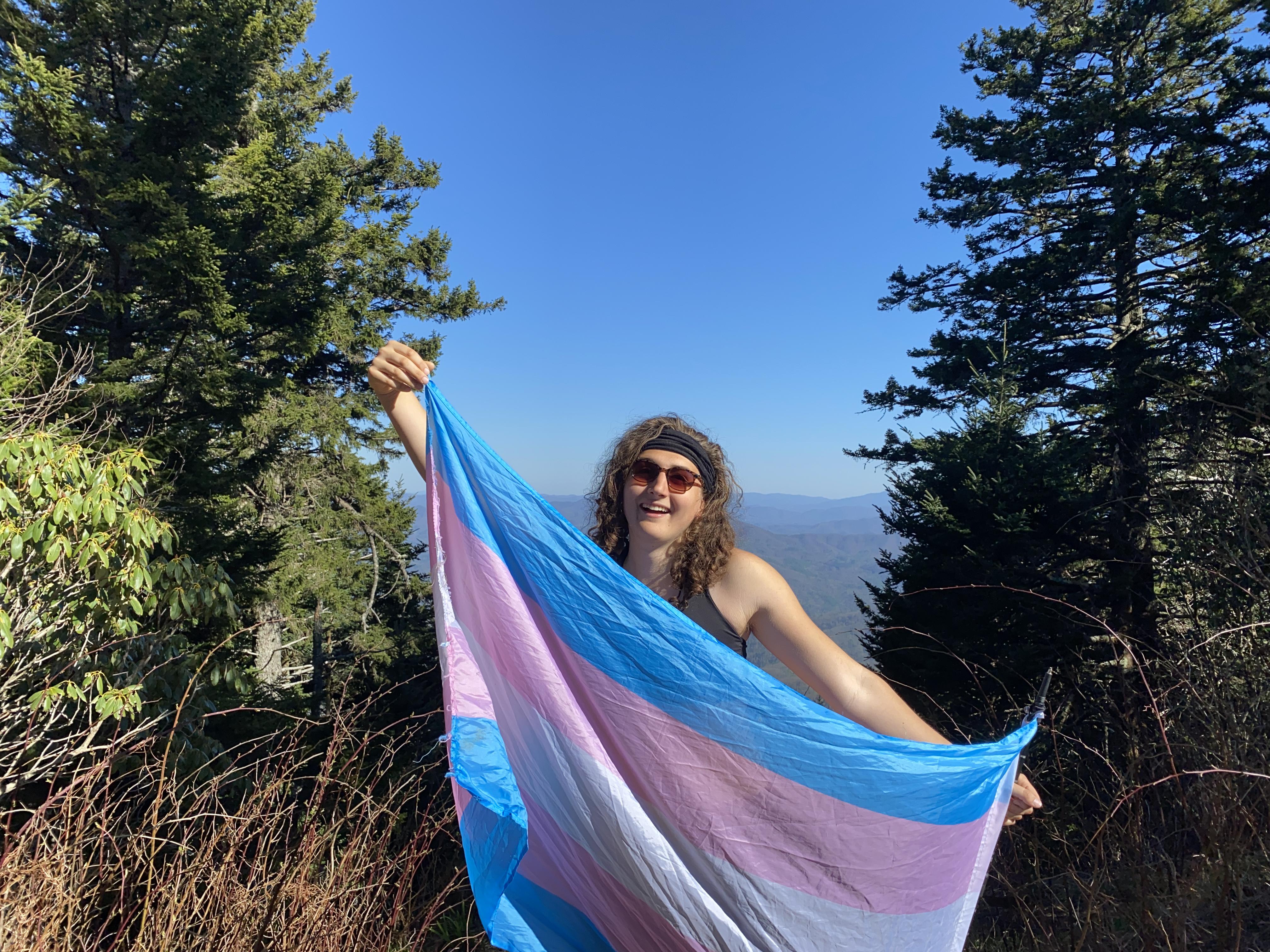 Took a transgender pride flag up the second tallest mountain in Tennessee (and a couple other ...