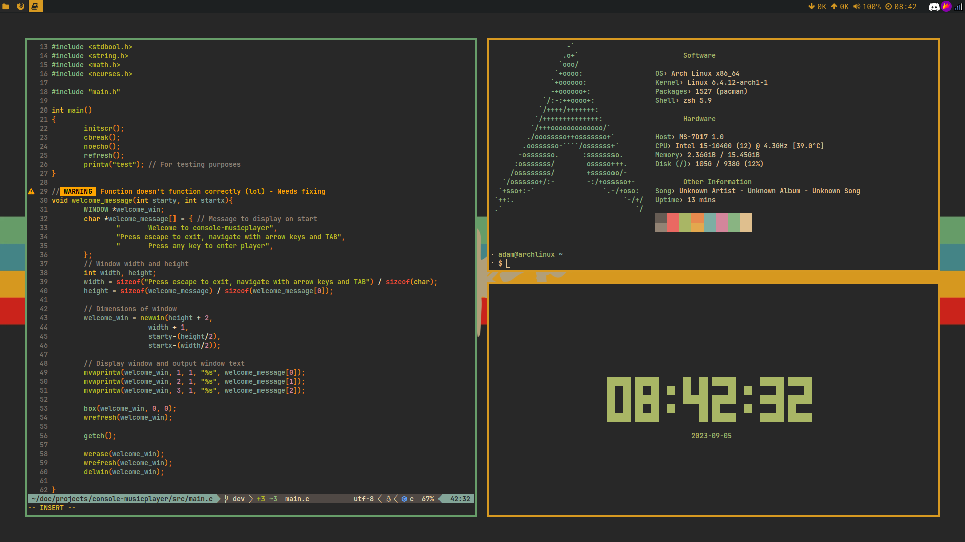 Blink-182 styled Gruvbox wallpaper :D | Scrolller