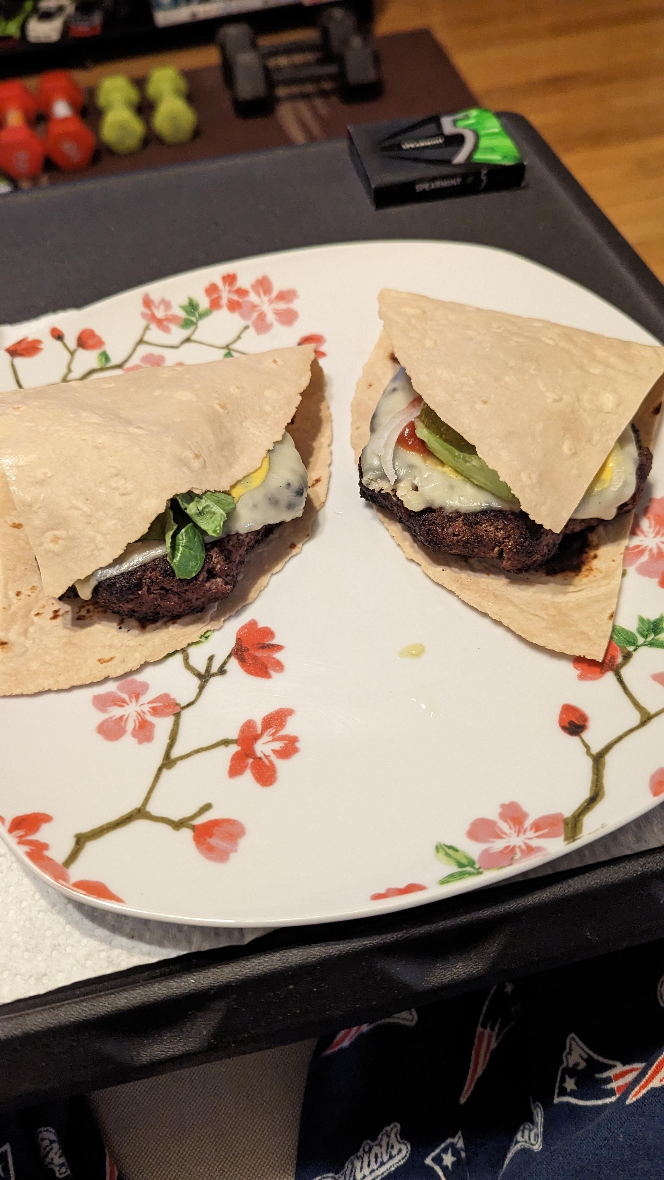 Burger and a tortilla wrap | Scrolller