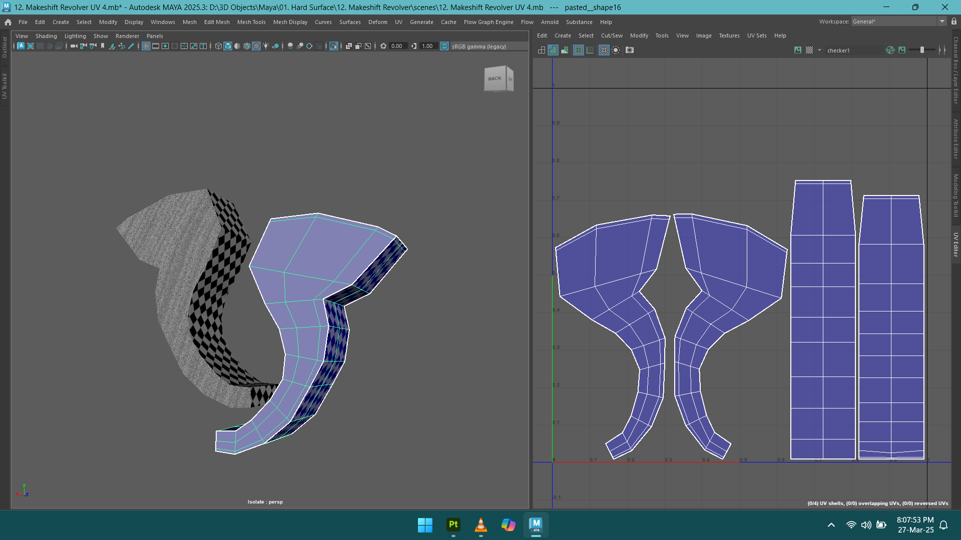 Why is the UV mapping of my trigger incorrect? I’m not sure what mistake I made. How can I fix ...