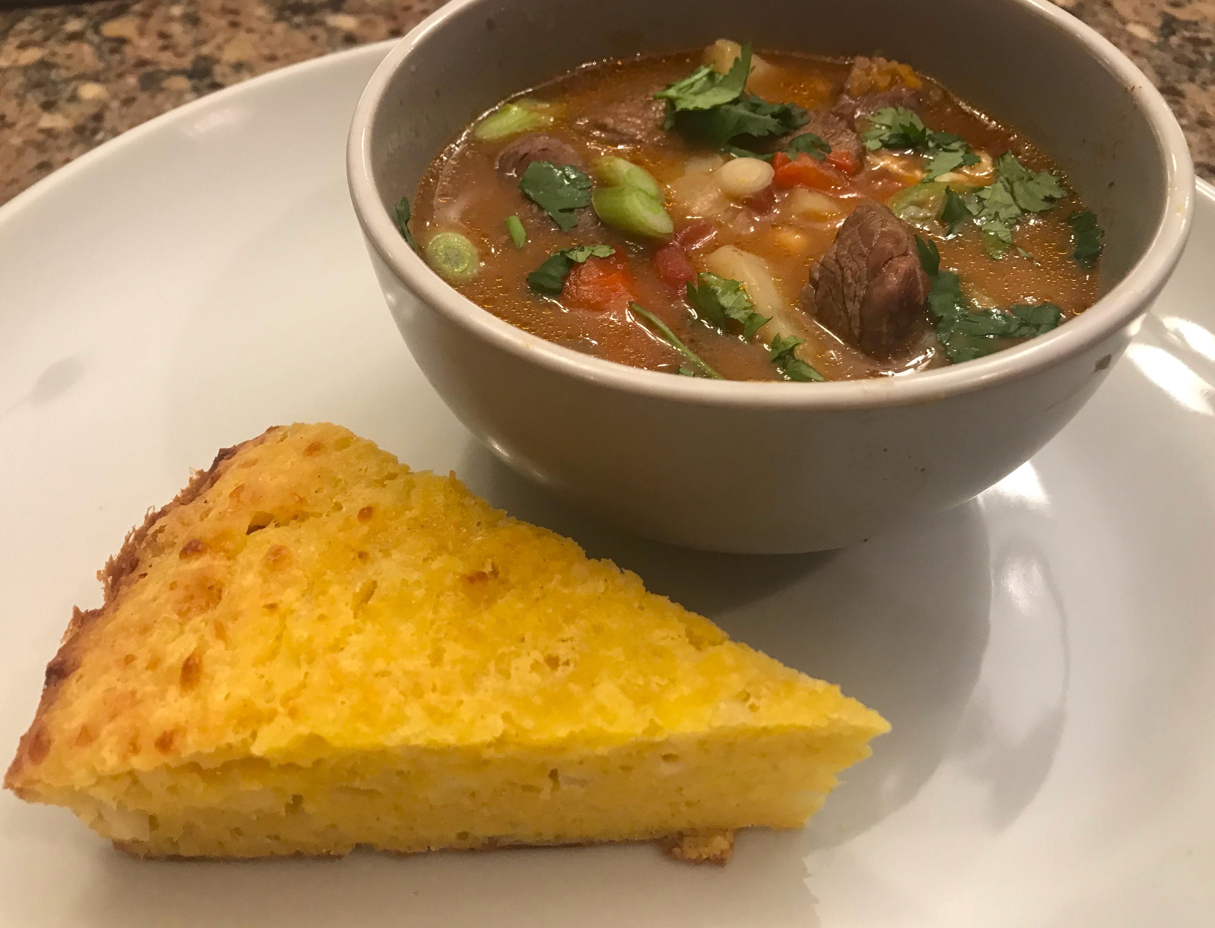 Discover more like 52weeksofcooking: Week 9: Paraguay – Sopa Paraguaya and Paraguayan Beef Stew ...
