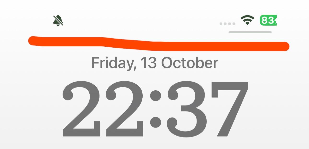 Status bar showing up white on a white wallpaper | Scrolller