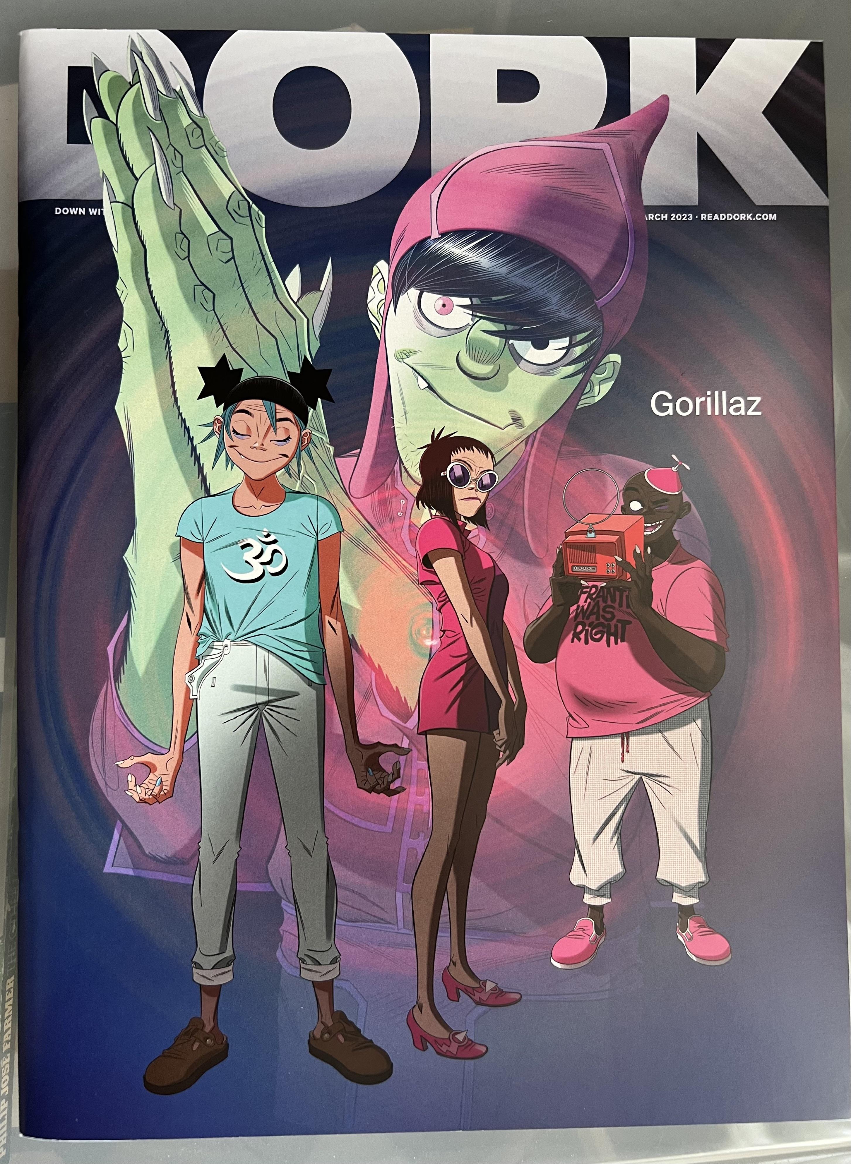 1 year ago - Gorillaz on the cover of DORK | Scrolller