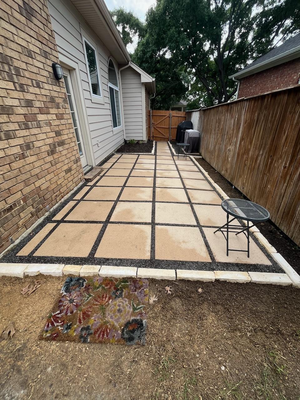 Diy patio, how to secure decomposed granite | Scrolller