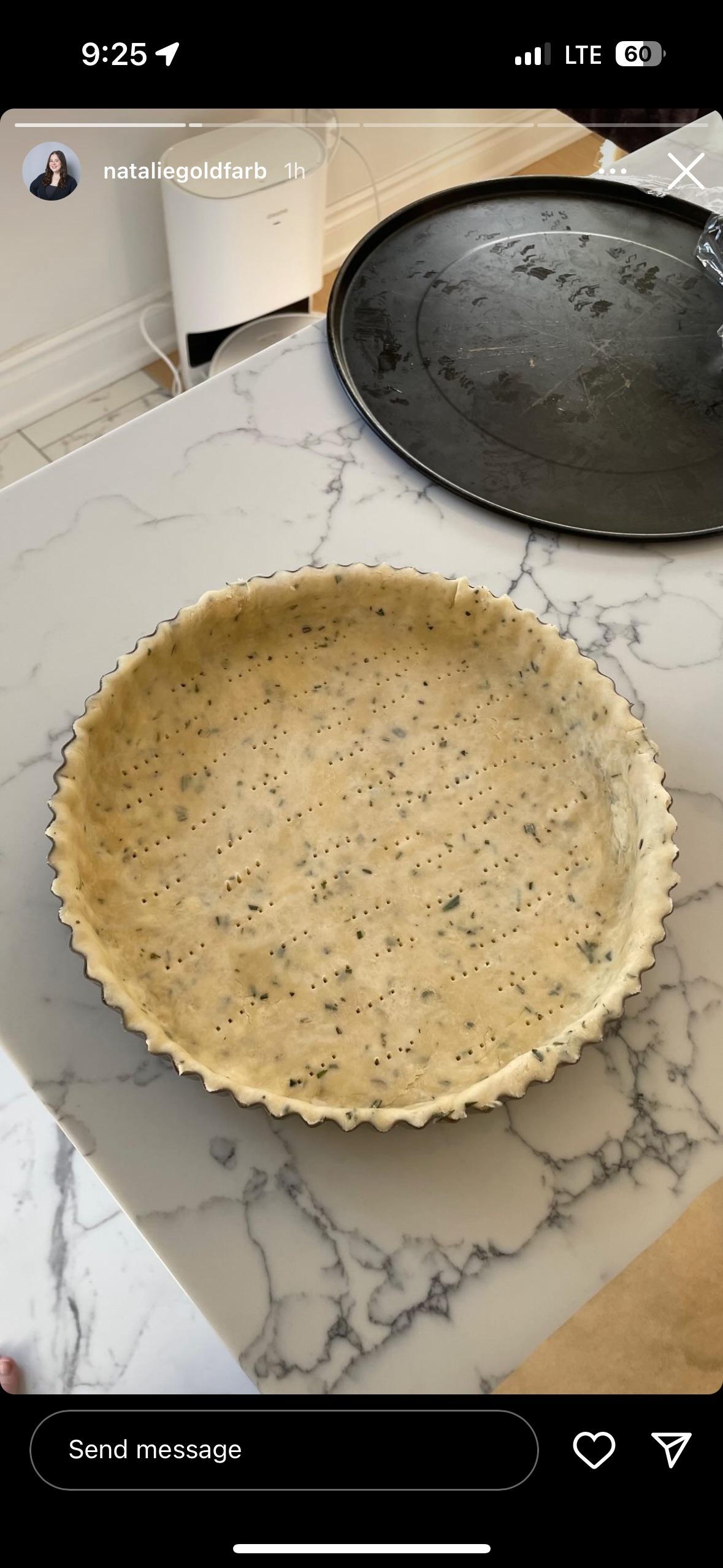 [homemade] goat cheese & cherry tomato tart with a garlic/rosemary crust | Scrolller