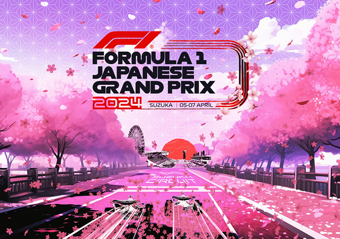 The official promotional illustrations for the Formula 1 MSCCruises Japanese Grand Prix 20 ...