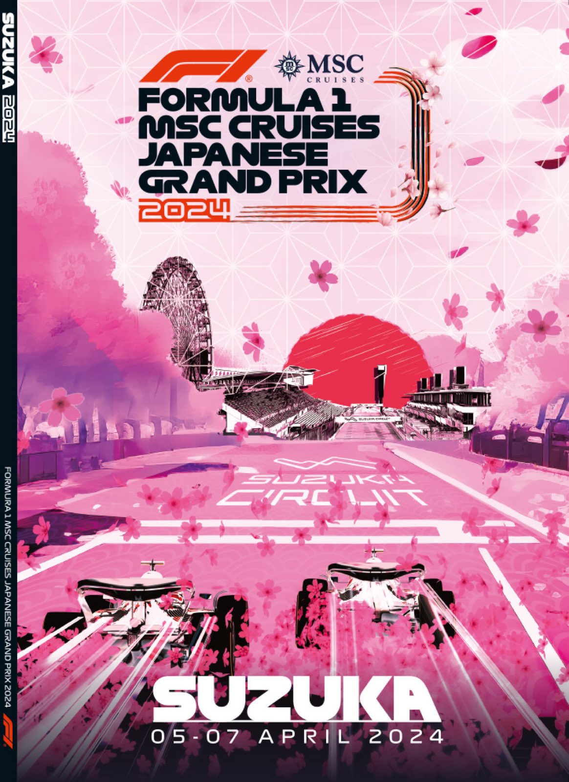 The official promotional illustrations for the Formula 1 MSCCruises Japanese Grand Prix 20 ...