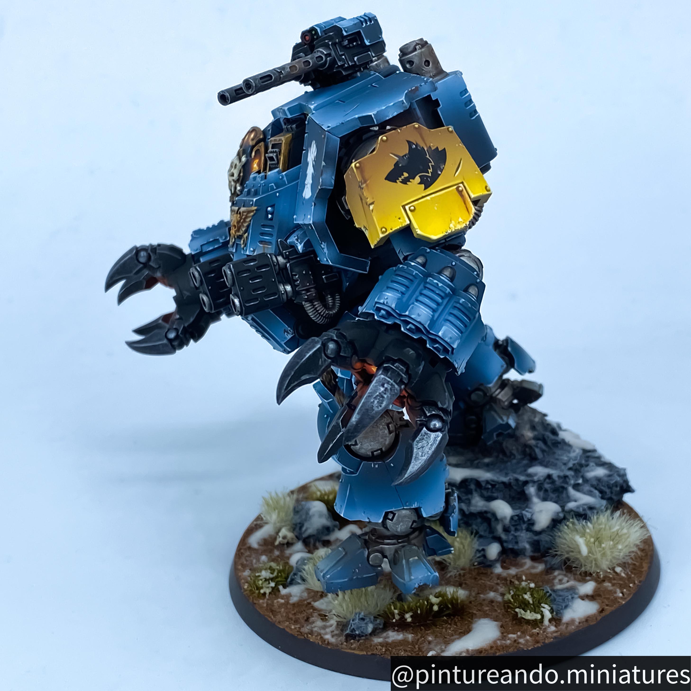 The Space Wolves Brutalis Dreadnought finished | Scrolller