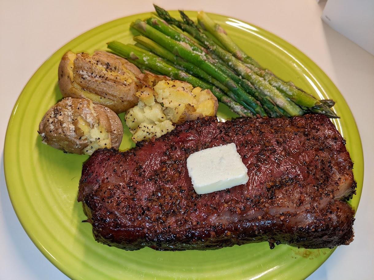 [Homemade] Smoked NY Strip | Scrolller