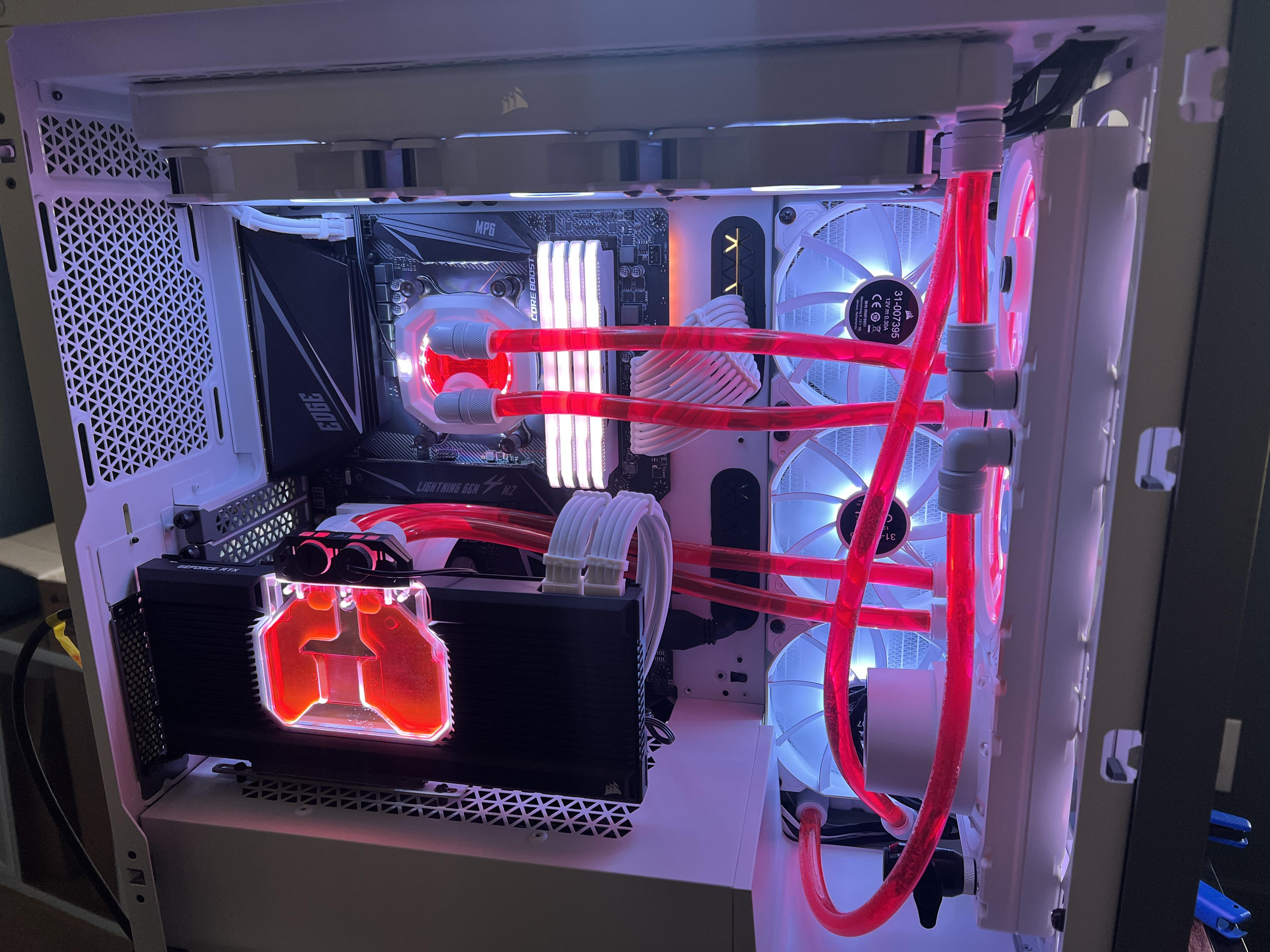 First ever custom loop. All Corsair parts w/ Ryzen 5 3600 and RTX 3090 Ventus OC | Scrolller