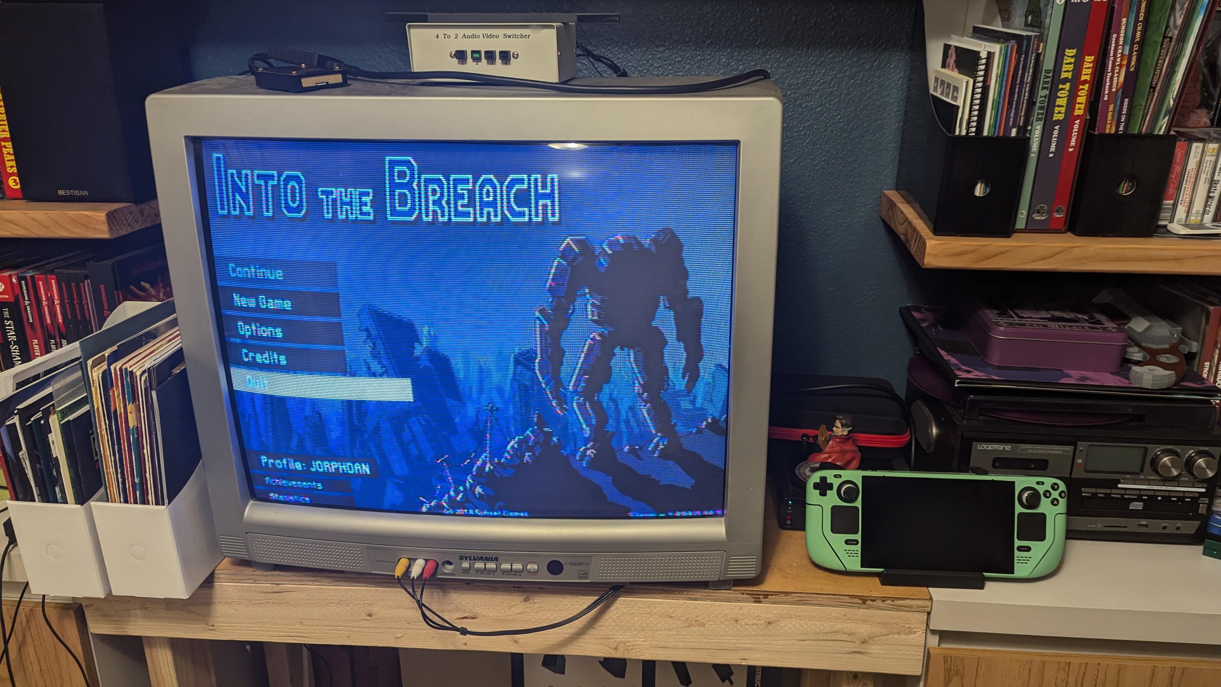 Hooked my SteamDeck up to my CRT Television, no regrets. | Scrolller