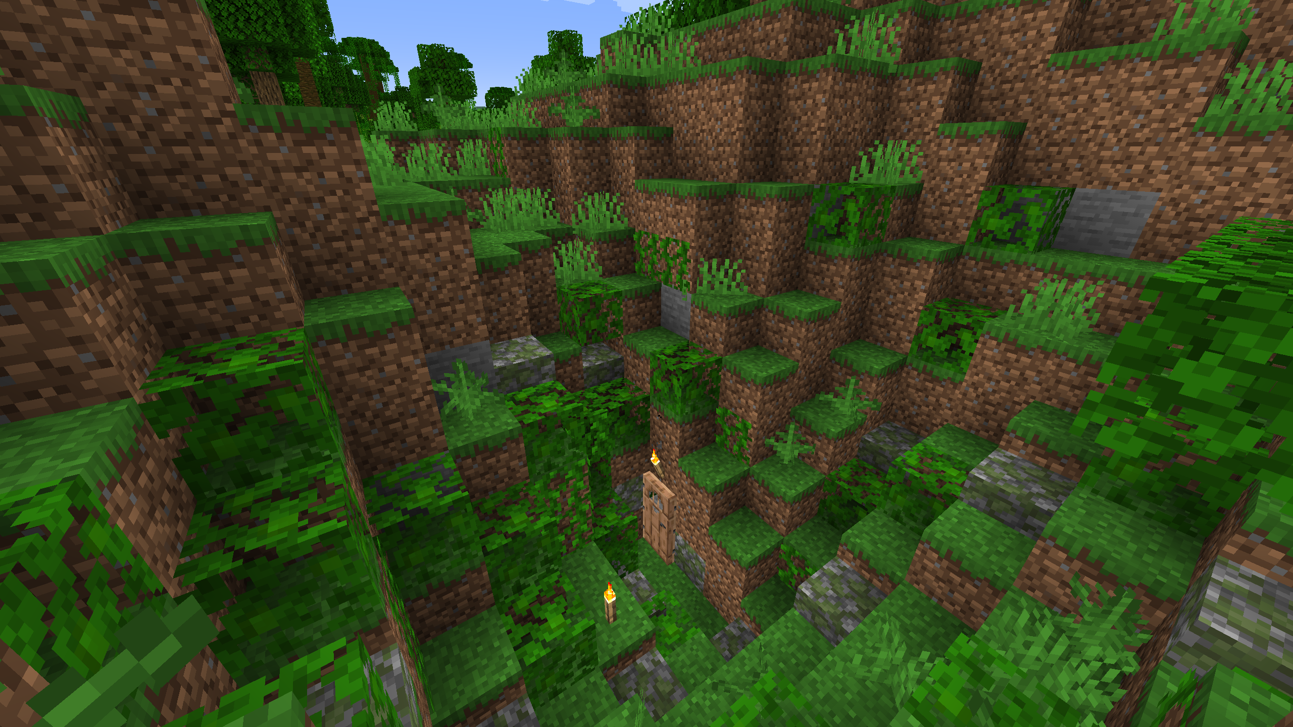 Discover more like Minecraft: A hidey hole in a sparse jungle biome and ...