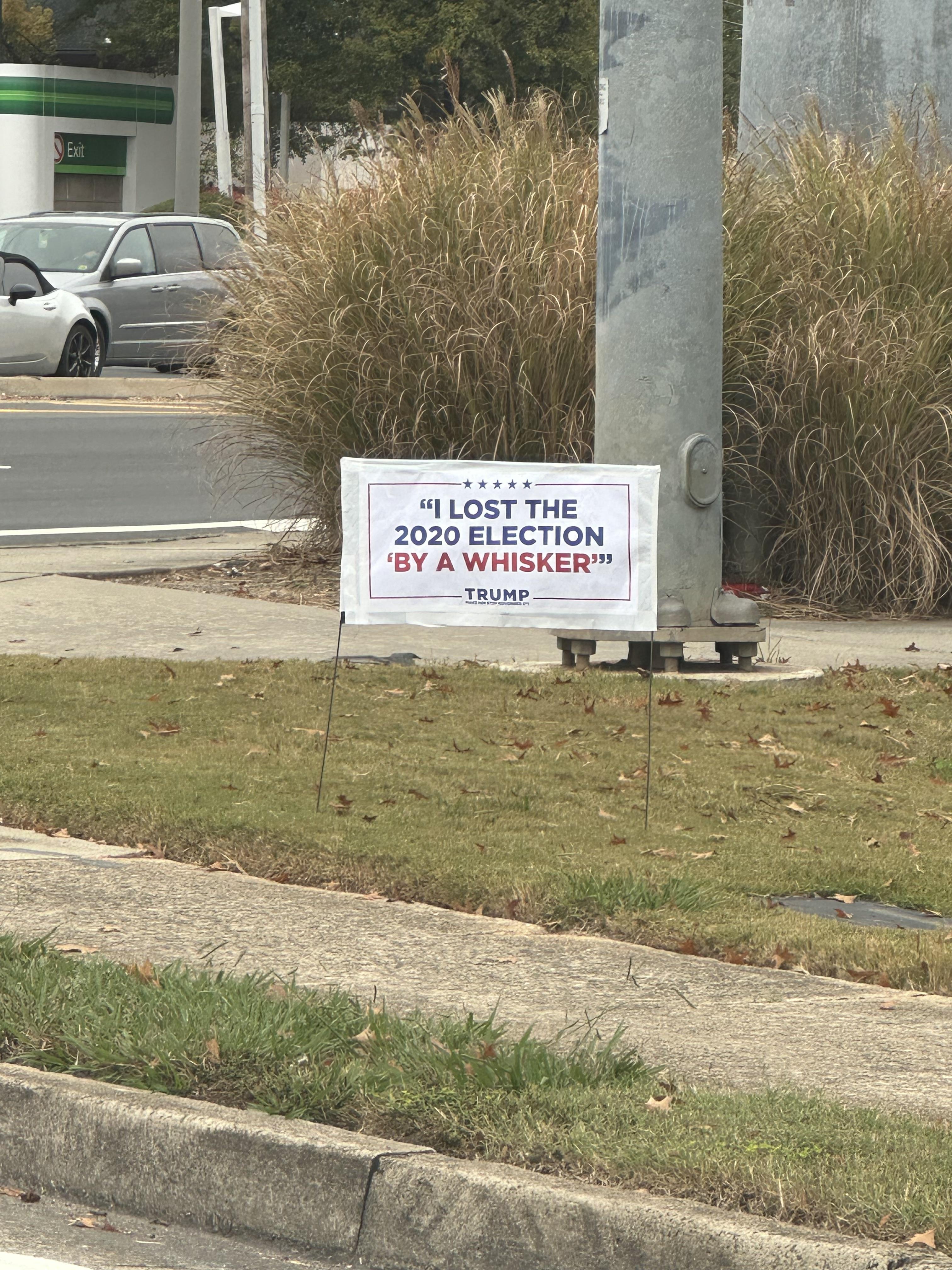 Signs Against Trump seen in Atlanta | Scrolller