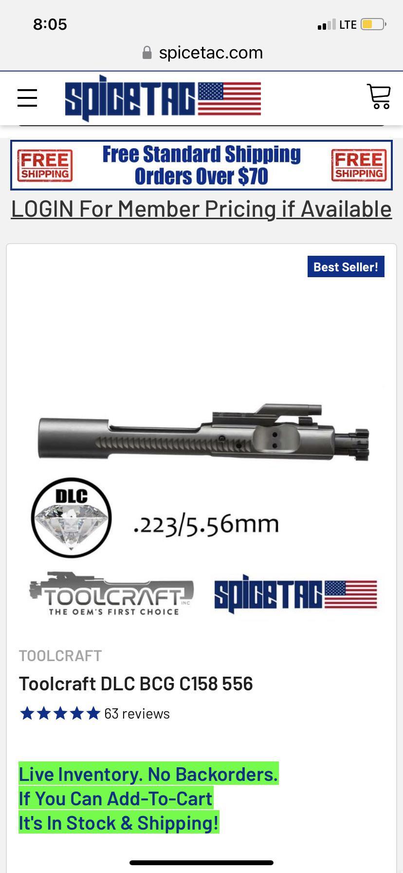 Experience with this BCG? Always used toolcrafts phosphate or NiB. Feels right for this build ...
