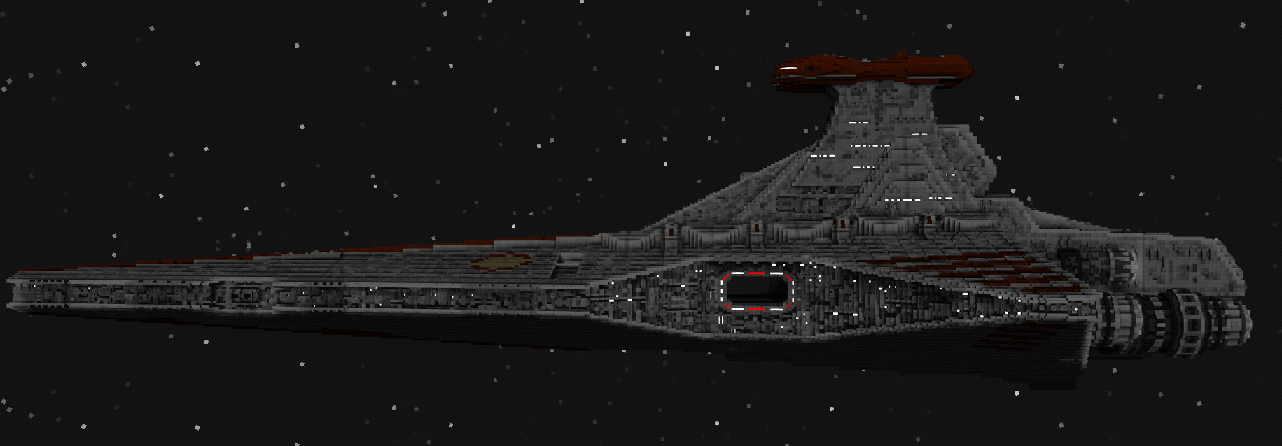 I made a Venator-class star destroyer mega base in my survival world. | Scrolller