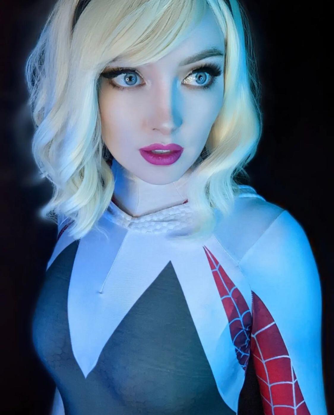 StacyCosplays as Spider Gwen | Scrolller