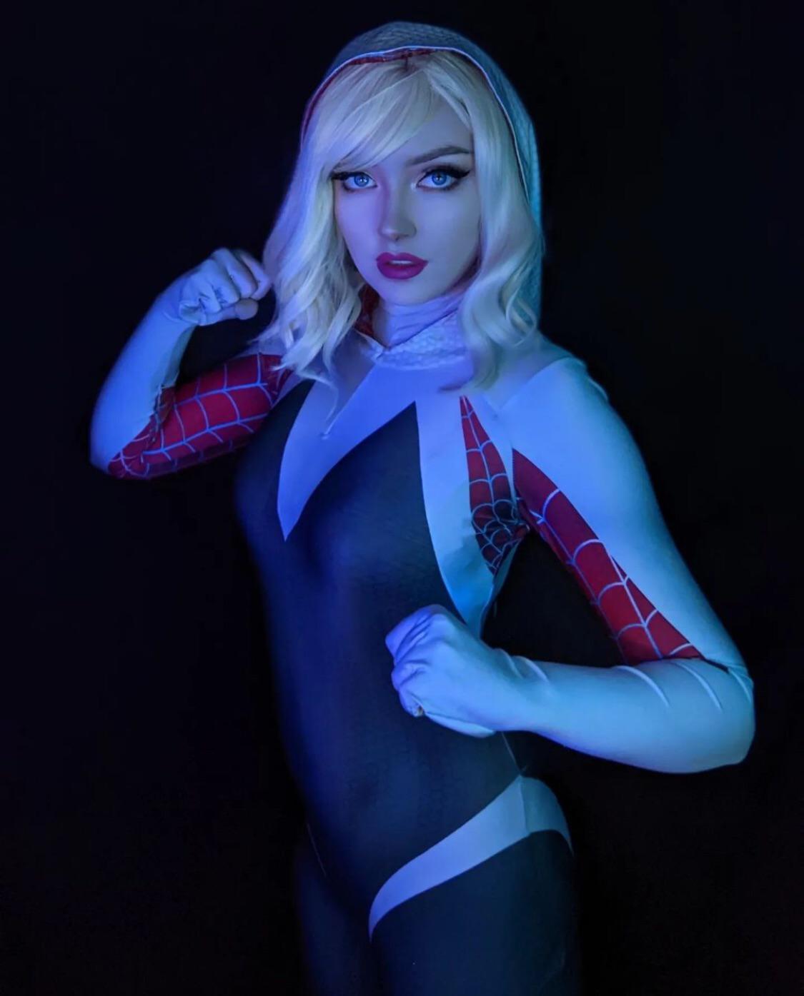 StacyCosplays as Spider Gwen | Scrolller