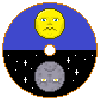 A pixel art i made based in minecraft clock, i call it "solar miencraft disc" | Scrolller