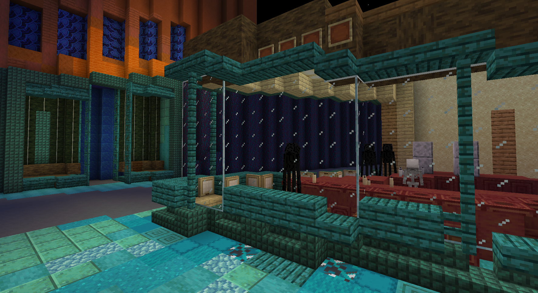 One of my fav paintings, in Minecraft! Nighthawk by Edward Hopper | Scrolller