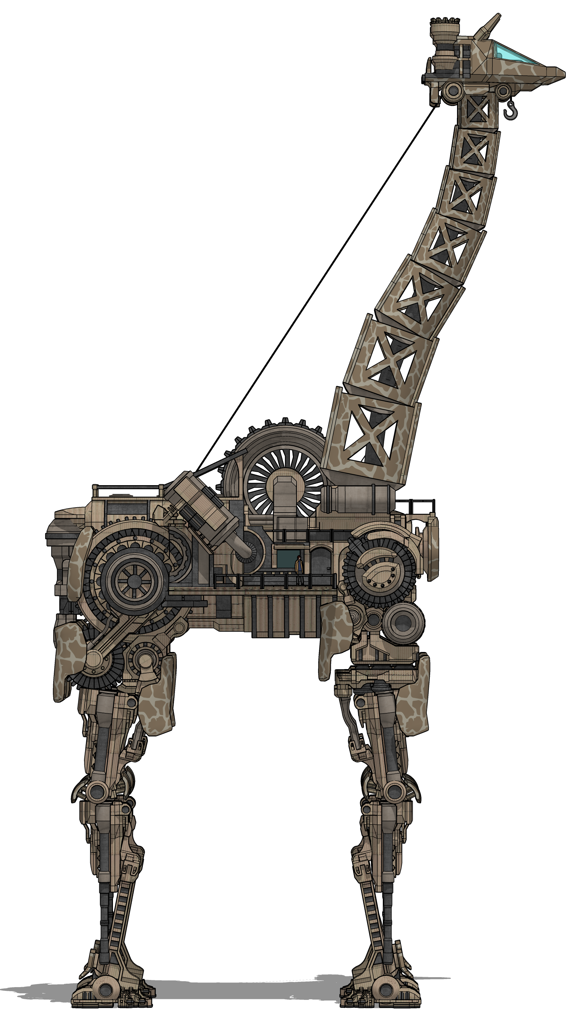 Mecha Giraffe by me | Scrolller