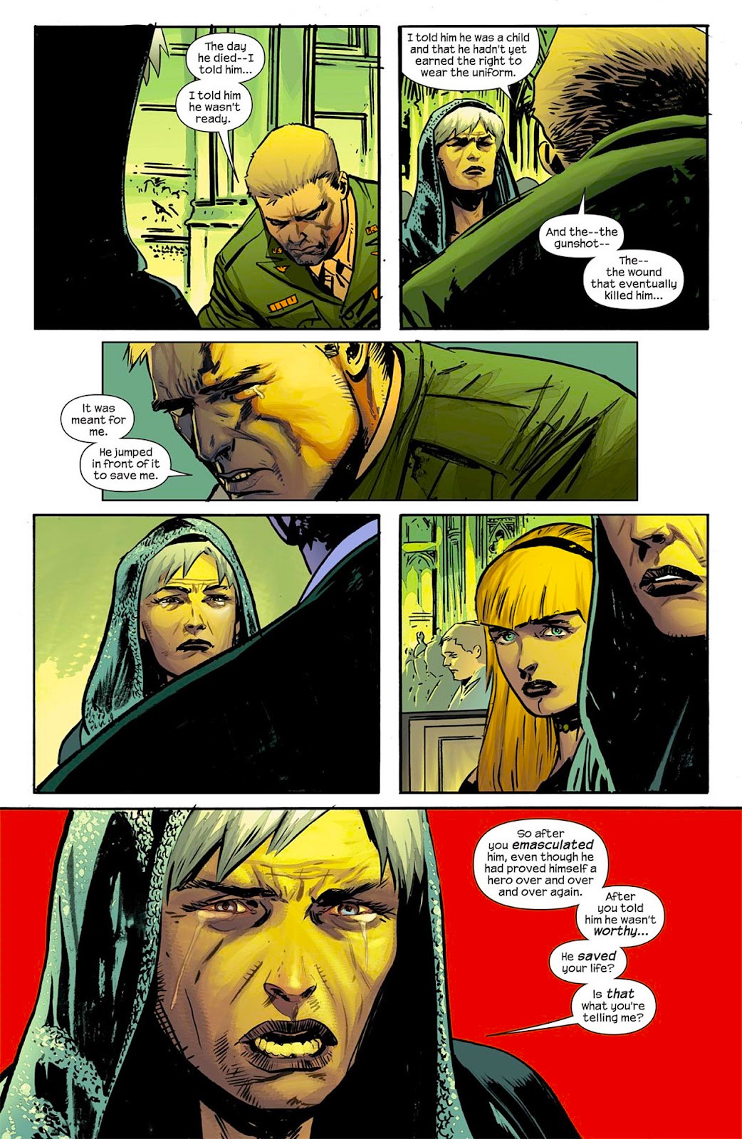 Ultimate Aunt May slaps Captain America. (Ultimate Fallout #2) | Scrolller