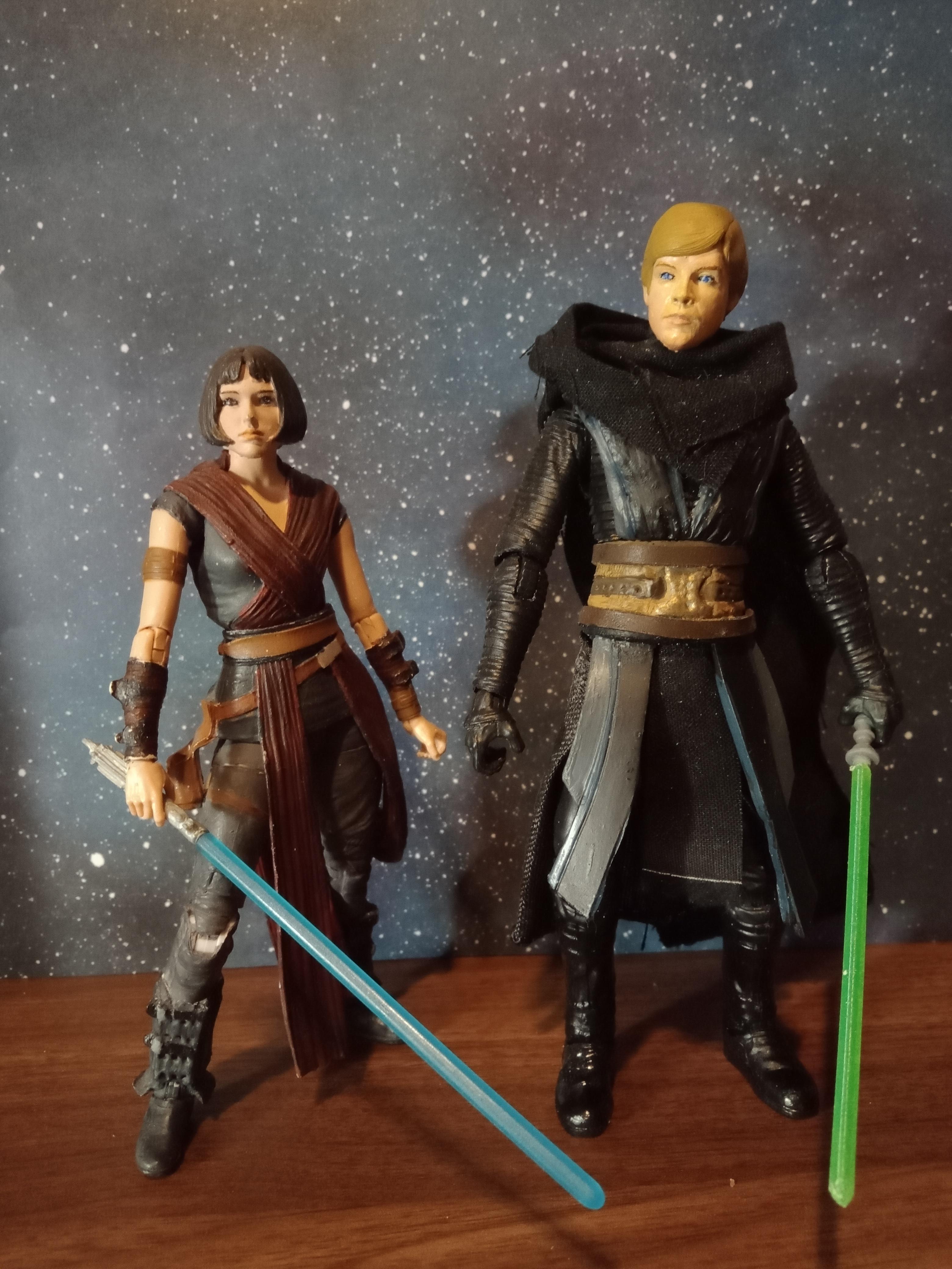 Luke and Rey reimagined custom figures | Scrolller
