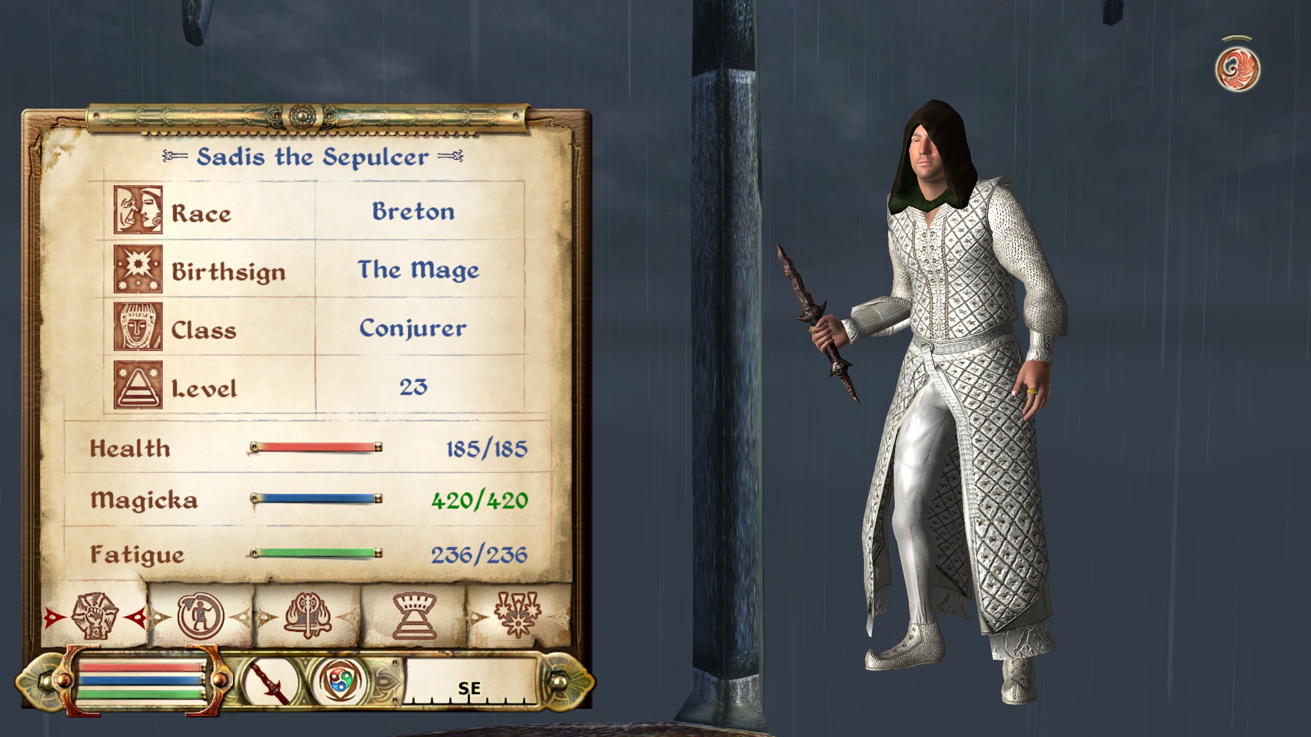 First character I've ever made in Oblivion, not perfect but fun | Scrolller