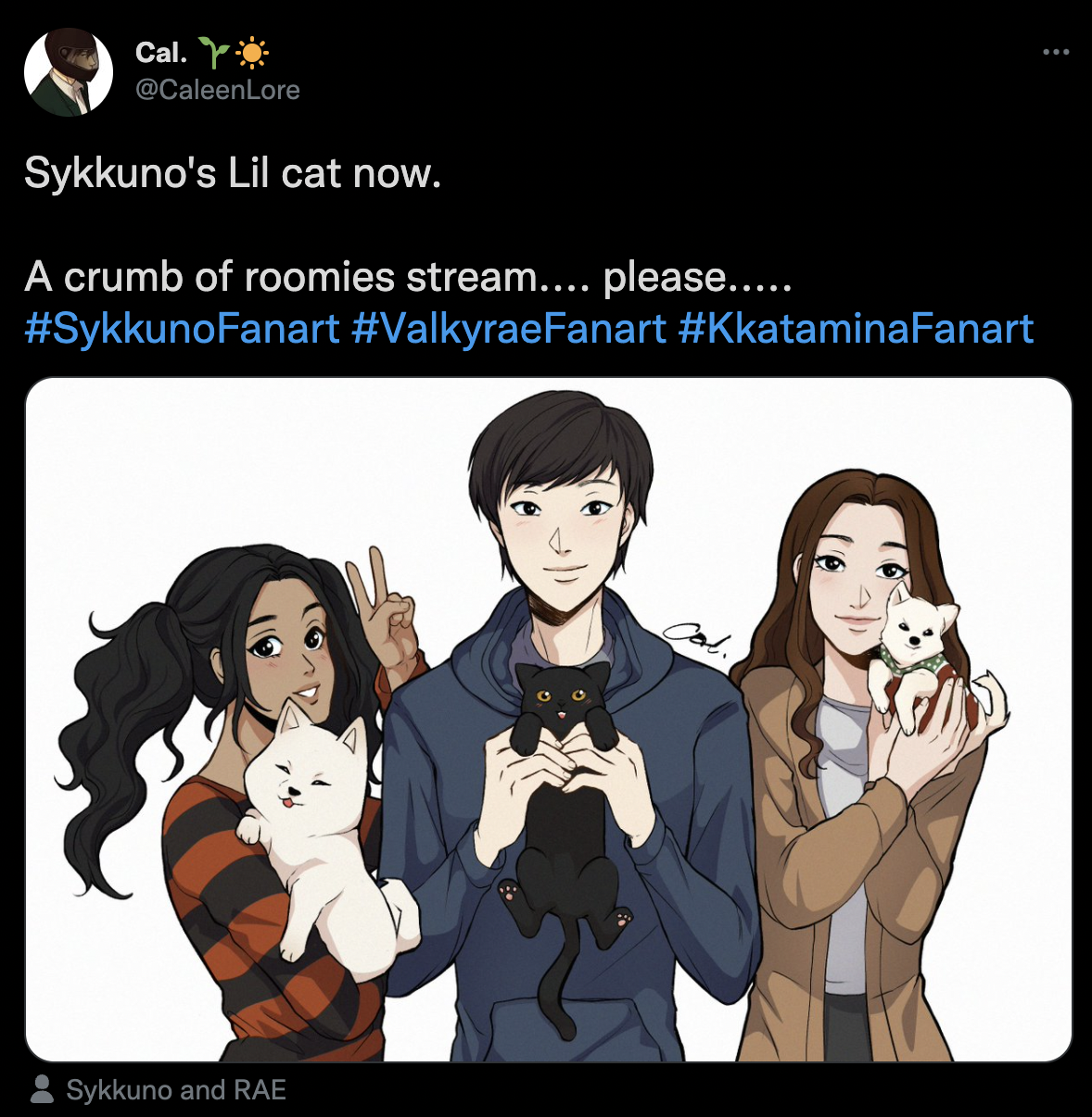 ROOMIES!! [Art by CaleenLore on twitter] | Scrolller