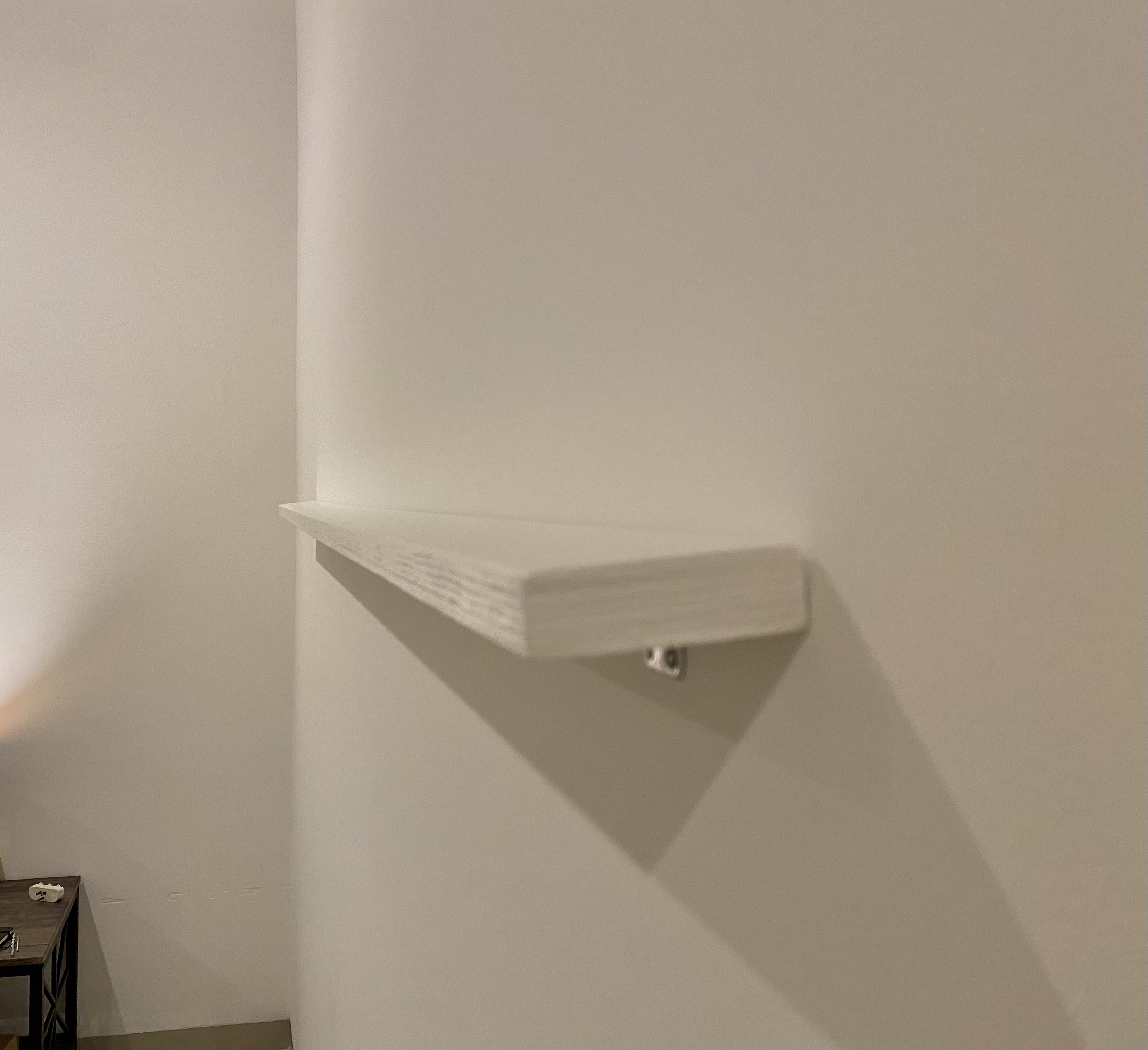 How to fix forward tilted DIY shelf? | Scrolller