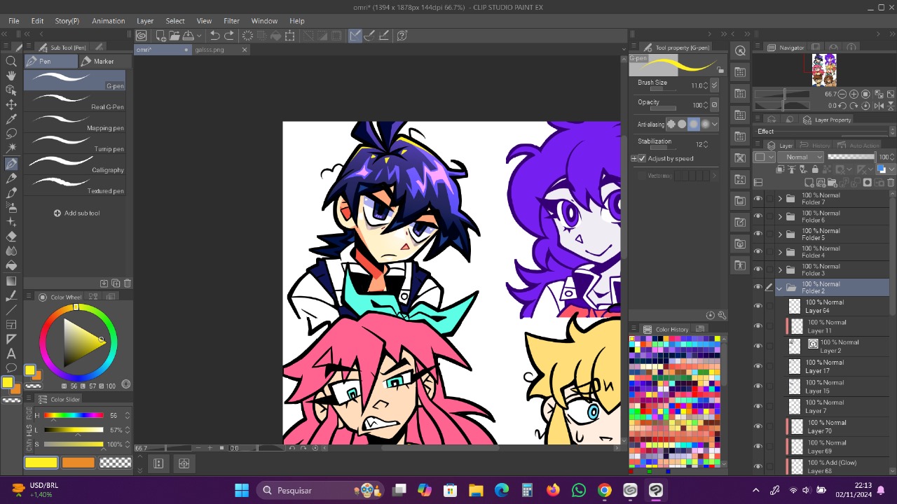 Tried to shade hair in a different way, why does it look so wrong?? | Scrolller