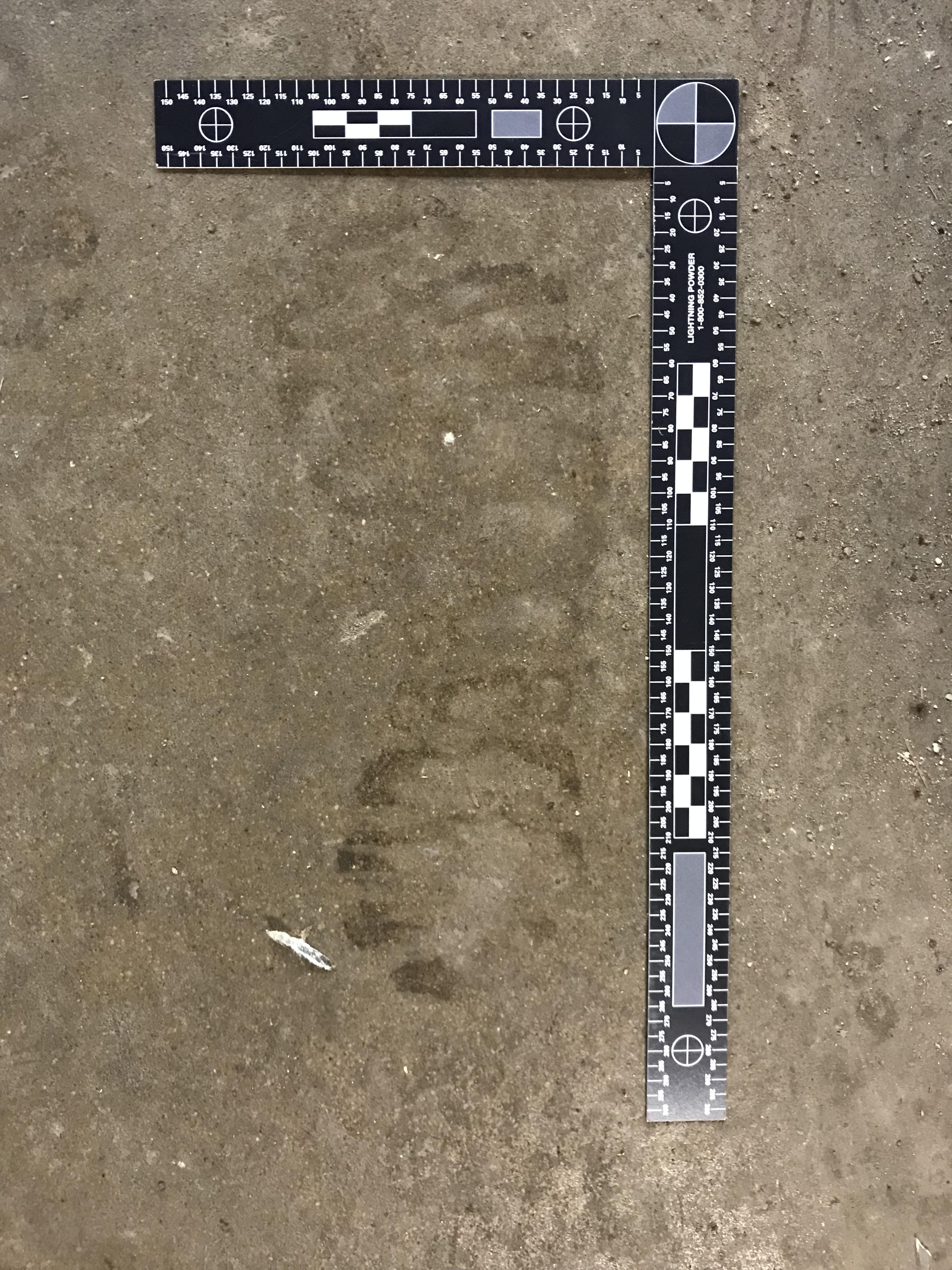 Help identifying these two shoe impressions from a senseless mass destruction of property ...