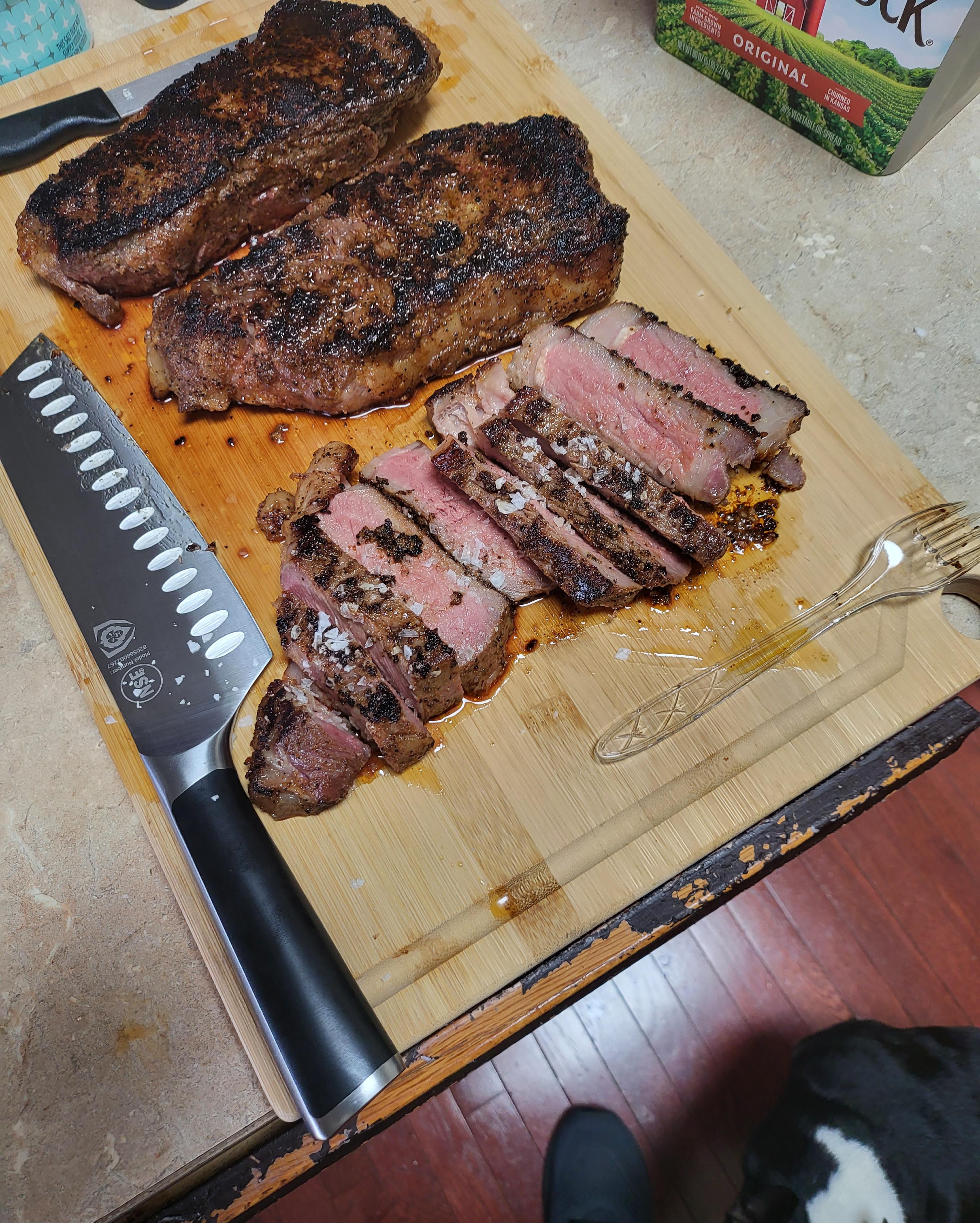 First attempt: NY Strip (Prime) | Scrolller