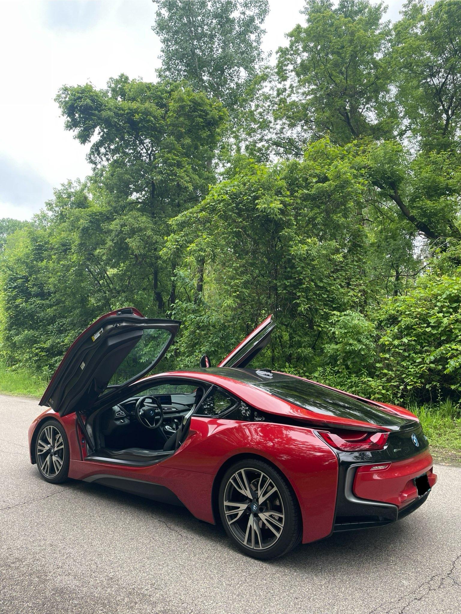 BMW i8 in Protonic Red, 1 of 180 examples worldwide | Scrolller