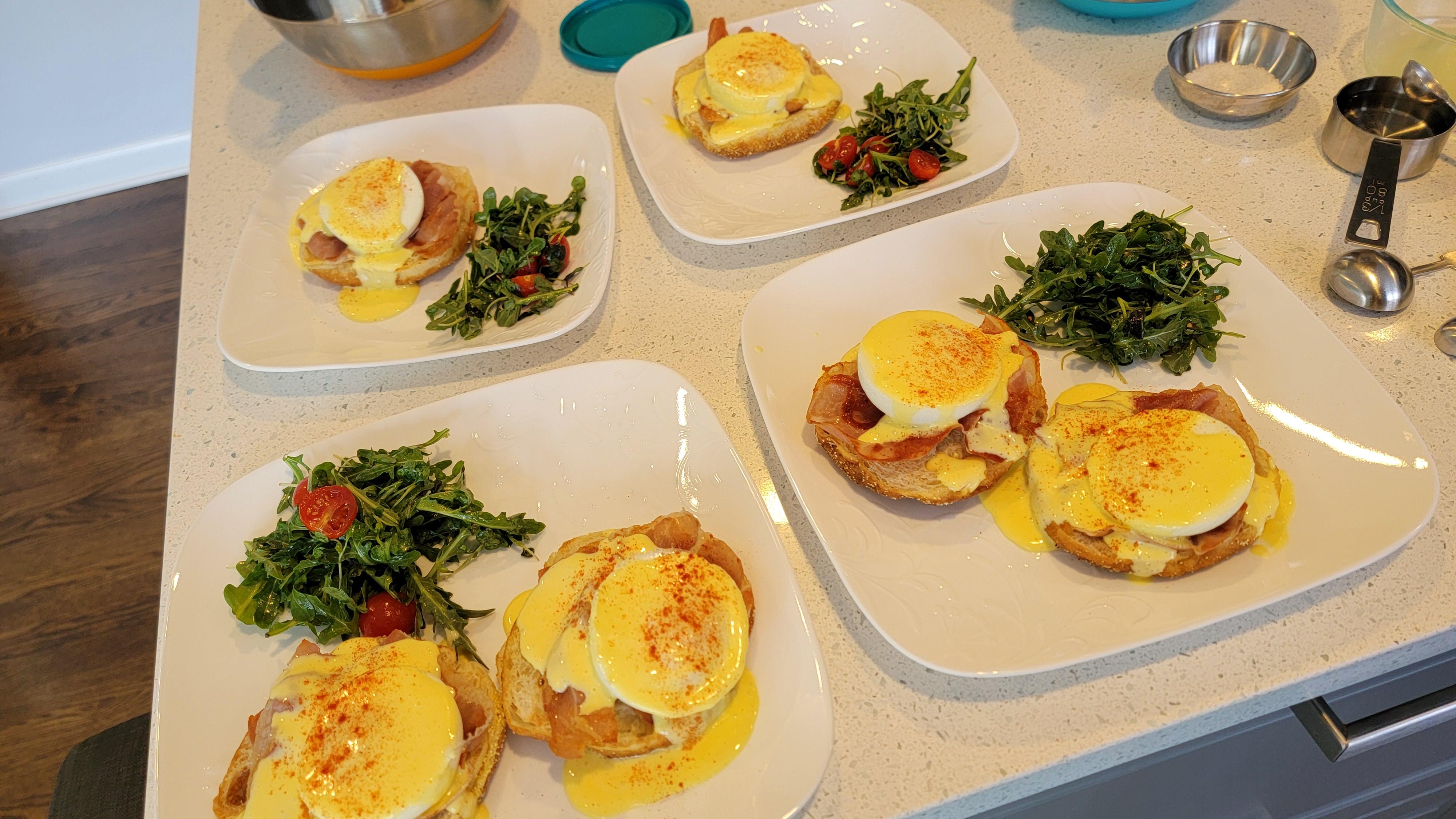 [Homemade] Two Varieties of Eggs Benedict | Scrolller