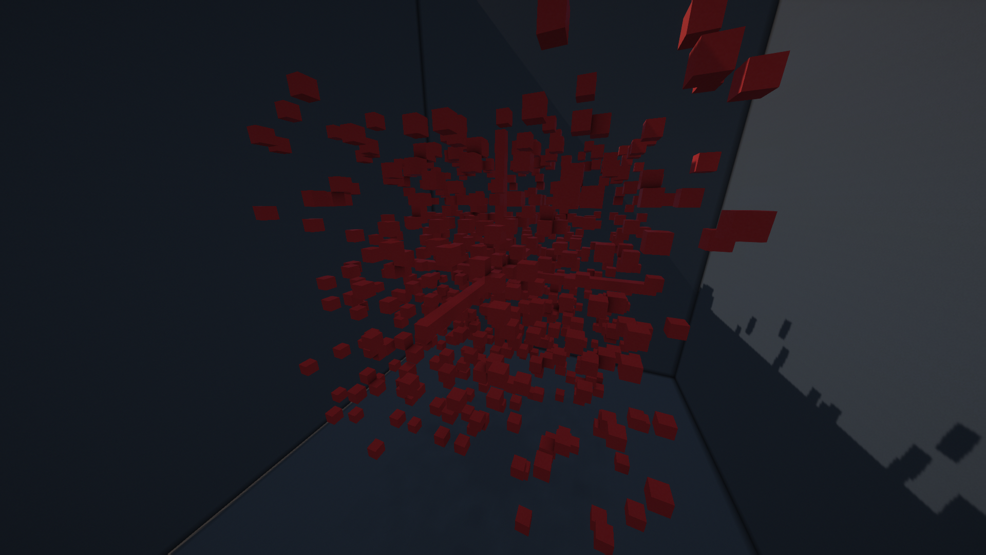 A visualization of all Pythagorean triples and quadruples in Minecraft using command blocks ...