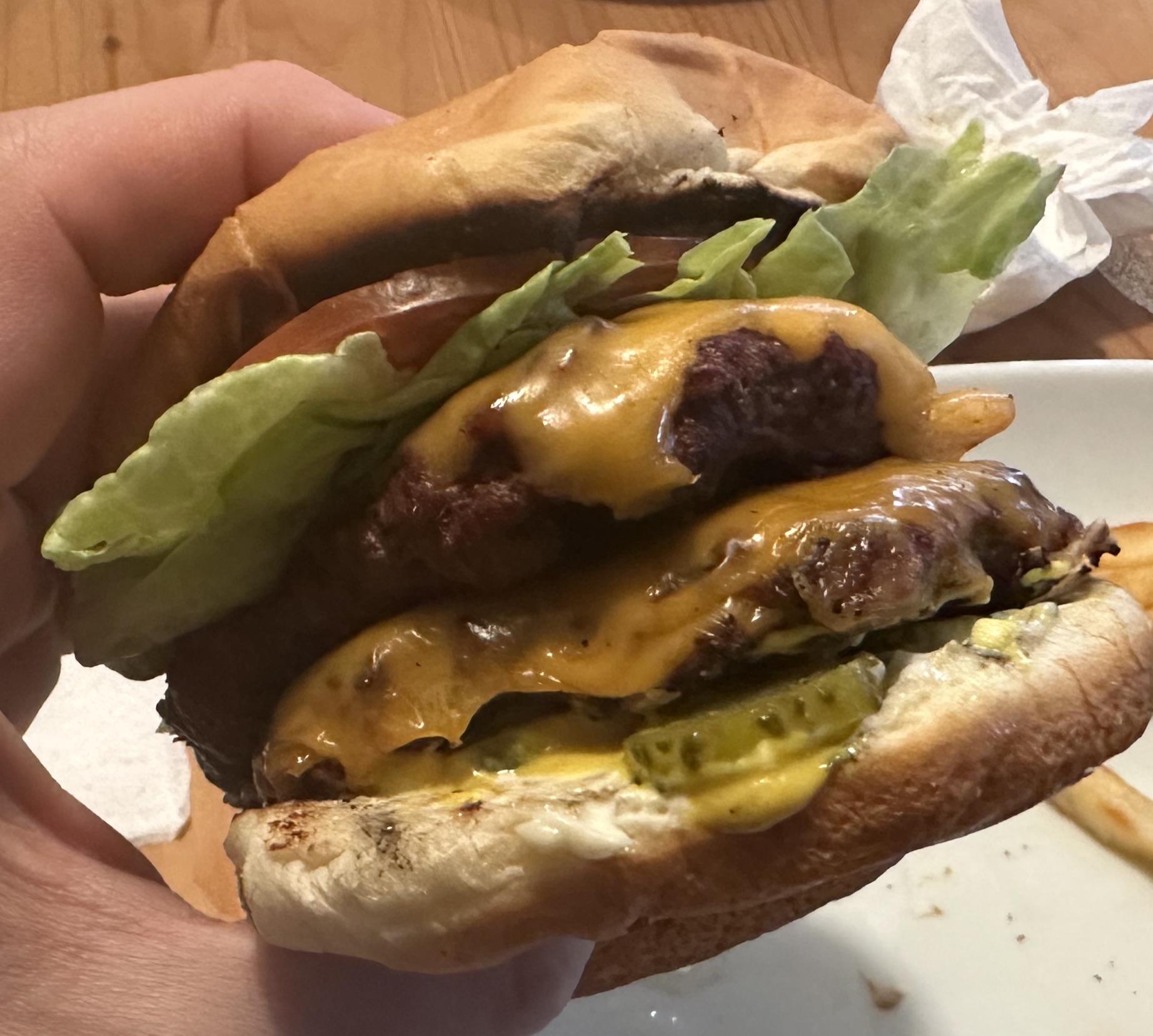 Grilled double cheeseburger | Scrolller