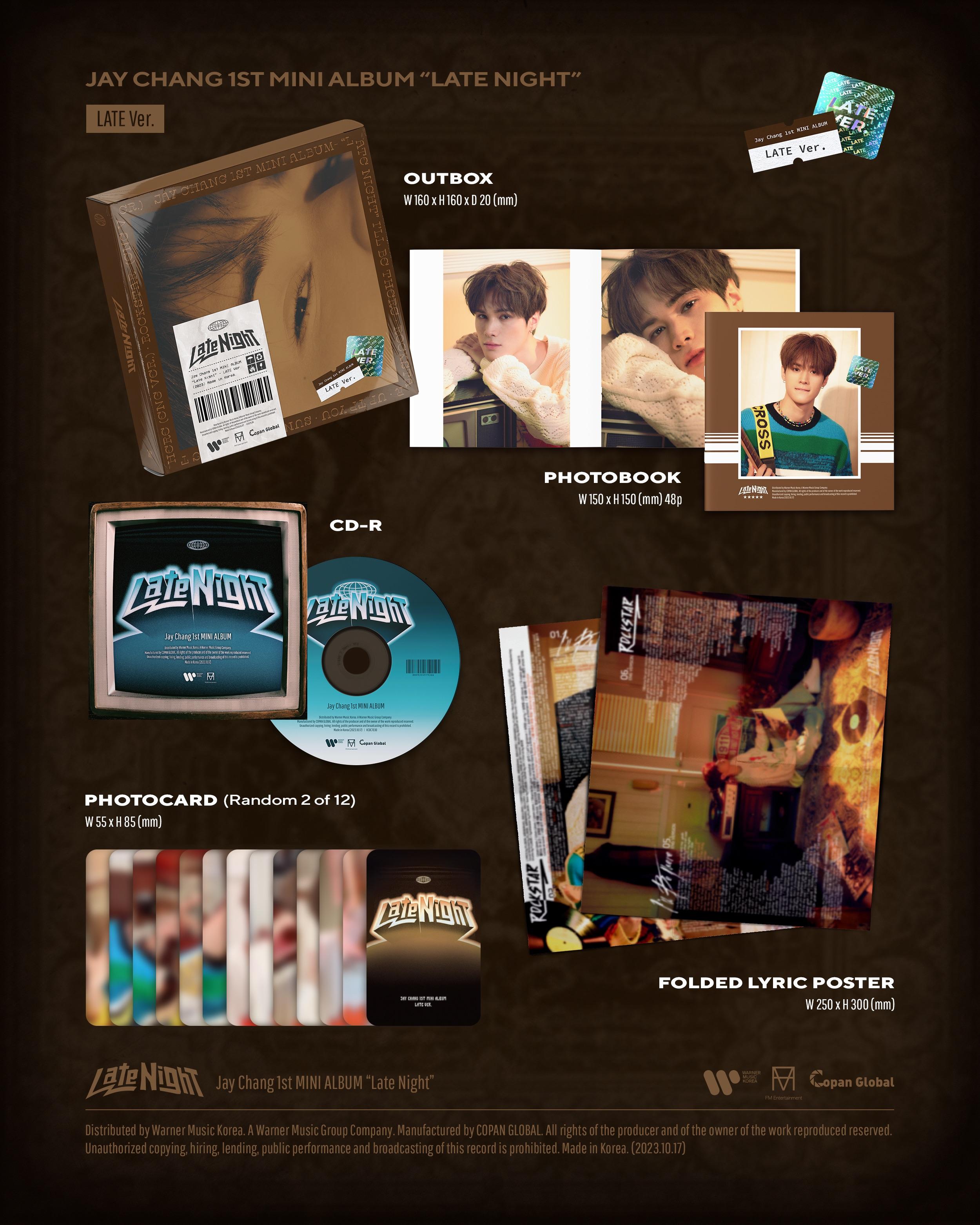 Jay Chang - 1st Mini Album: Late Night (Album Packaging Preview ...
