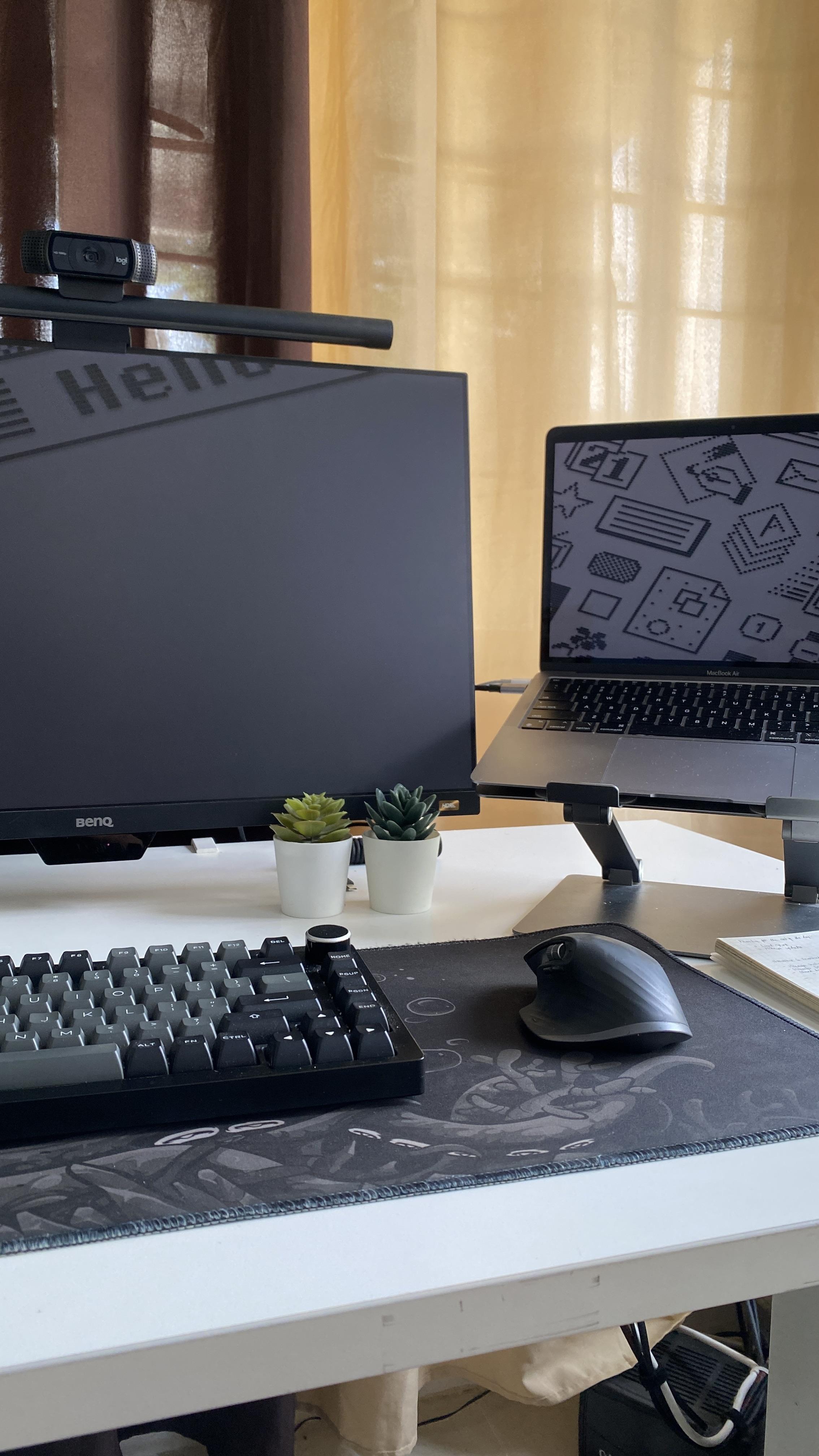 Optimizing My Workspace: Minimalist Monitor Setup & Plans for Improvement – Any Tips? | Scrolller
