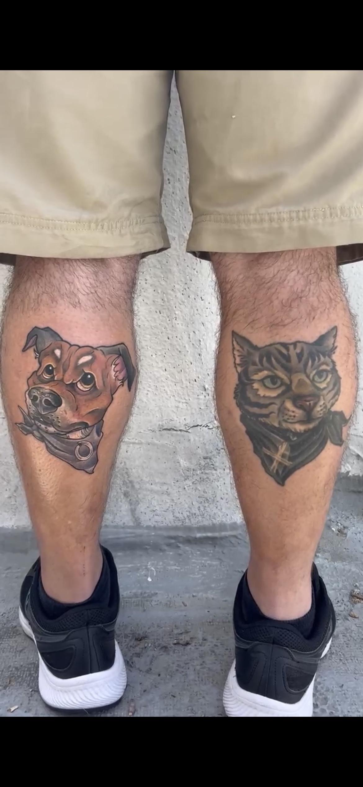 Dog and cat by Chad Whitson (Balancing Act Tattoo - San Diego, Ca ...