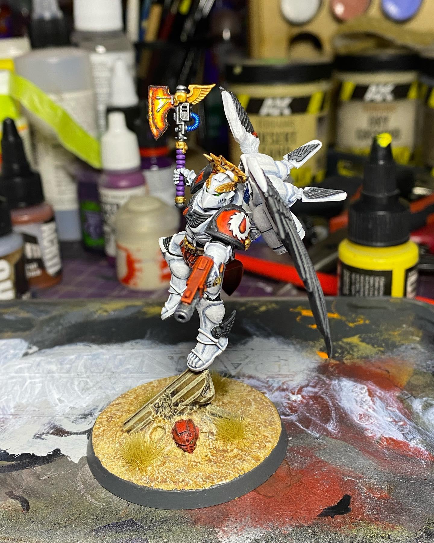 Finished my heavily converted “Dante” model for my flesh tearers army ...