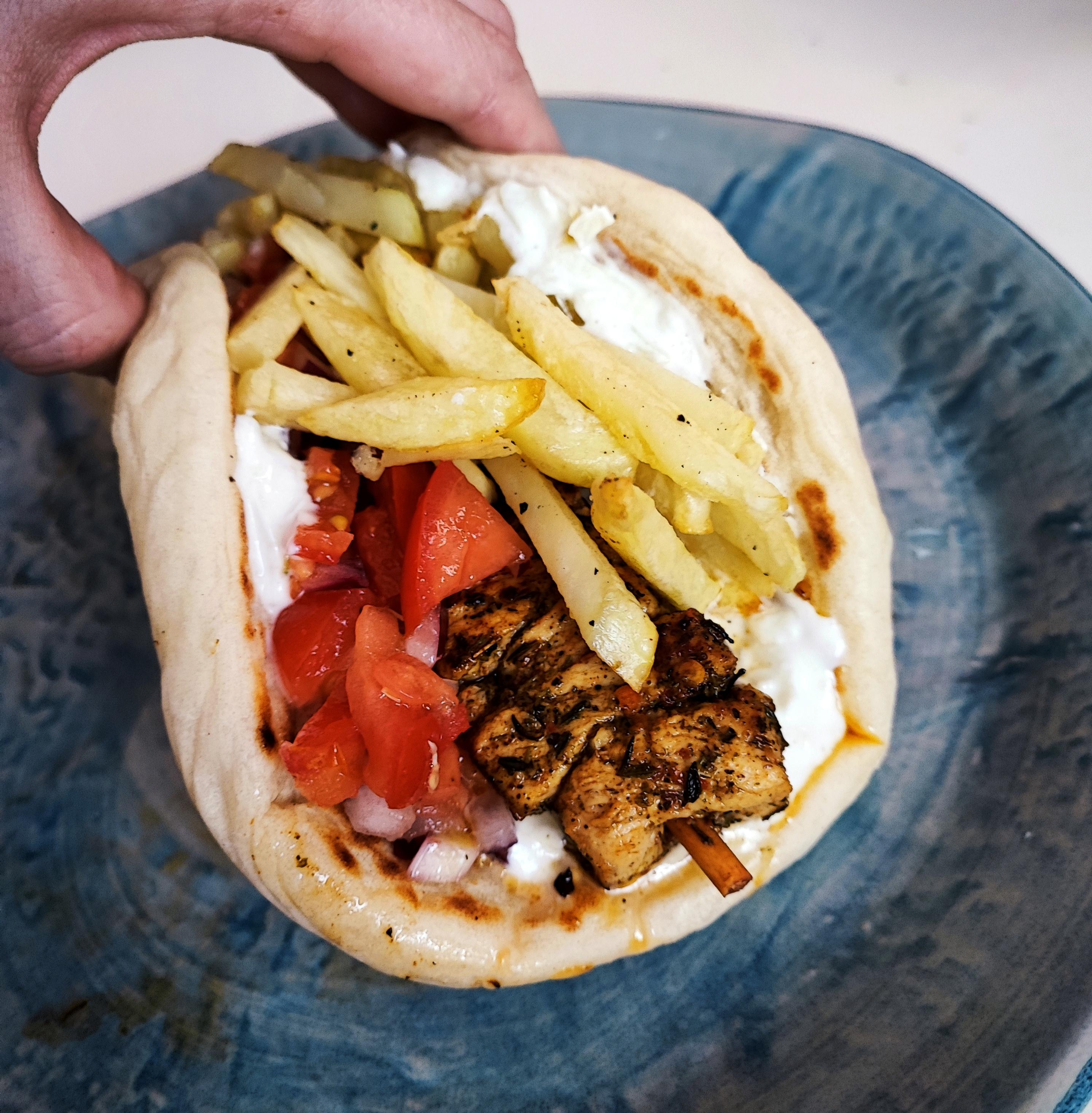 [homemade] Pork souvlaki pita wraps | Scrolller