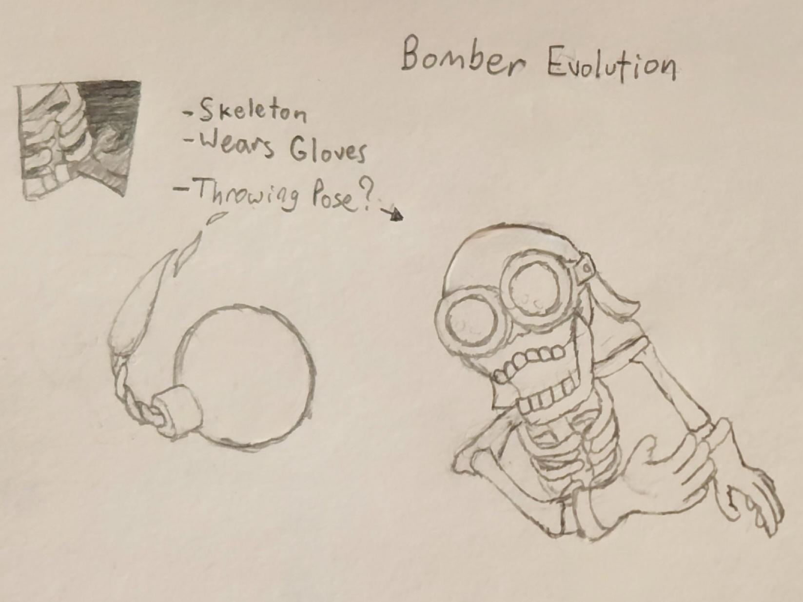 (Probably) Bomber Evolution Sketch | Scrolller